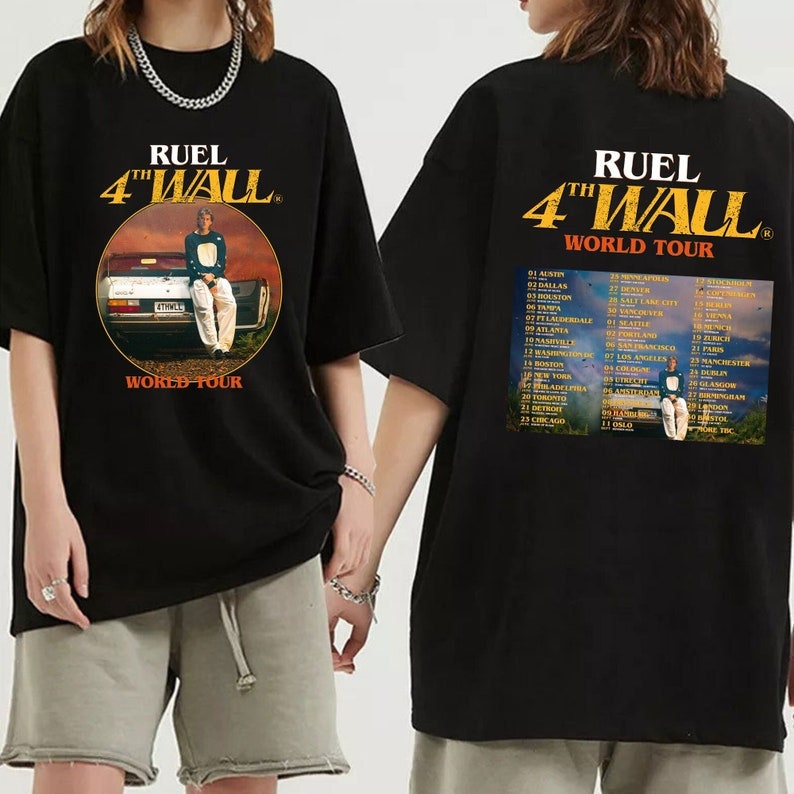 Ruel 4th Wall World Tour 2023 Shirt, Ruel Fan Shirt, Ruel 2023 Concert ...
