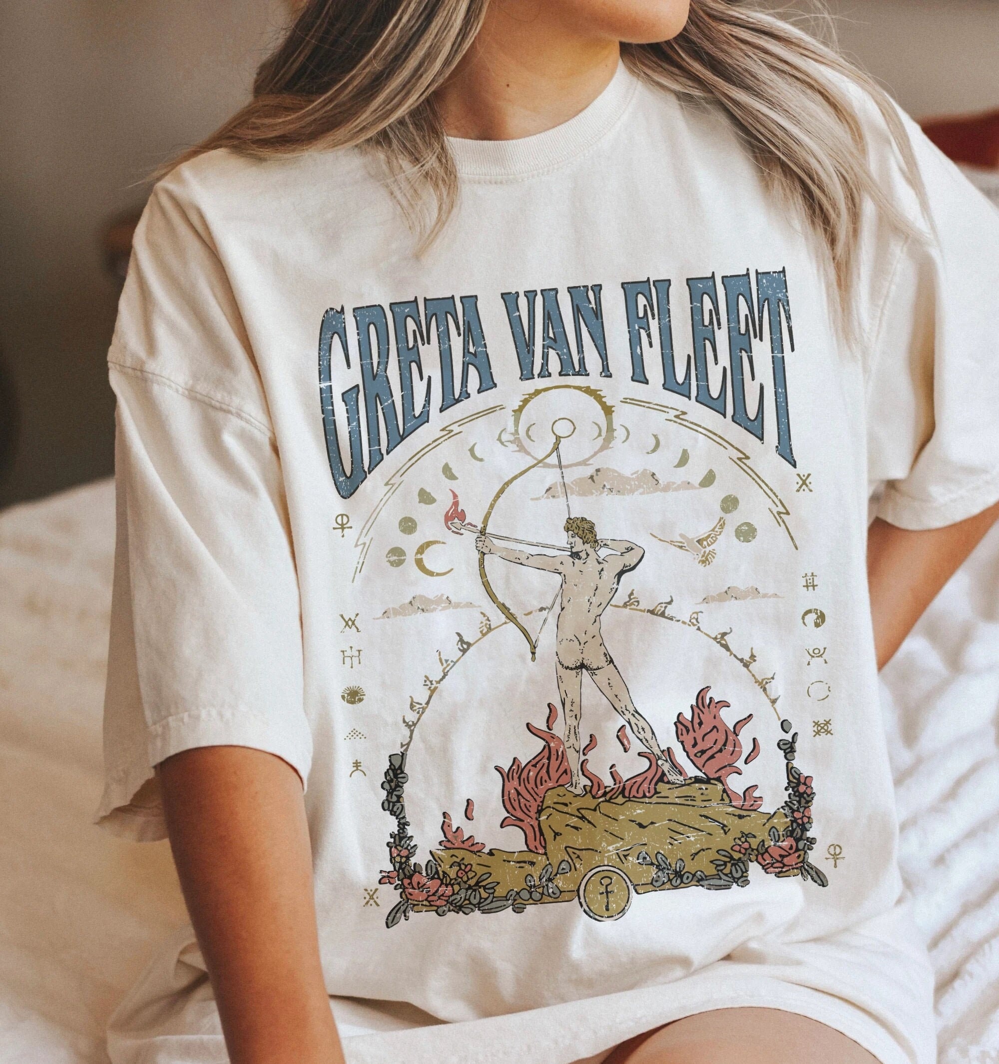 Greta Van Fleet Shirt, GVF Merch, Strange Horizons, Retro GV Flee Fans