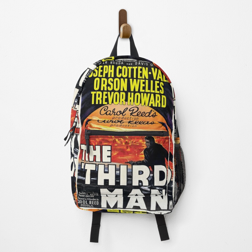 The Third Man - Vintage Film Noir Movie Poster Backpack Designed & Sold ...