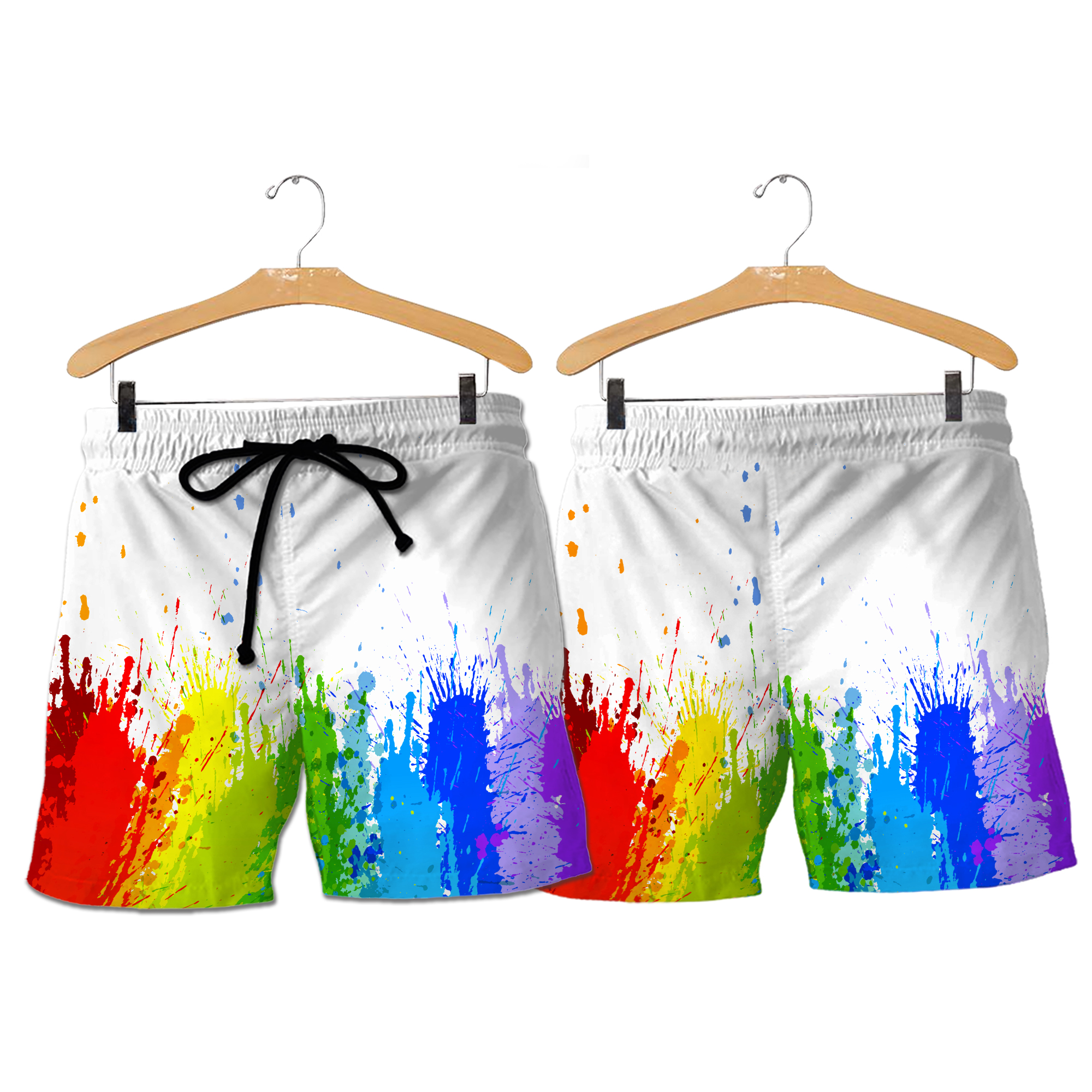 Summer Fashion 3D Printing Mens Running Shorts