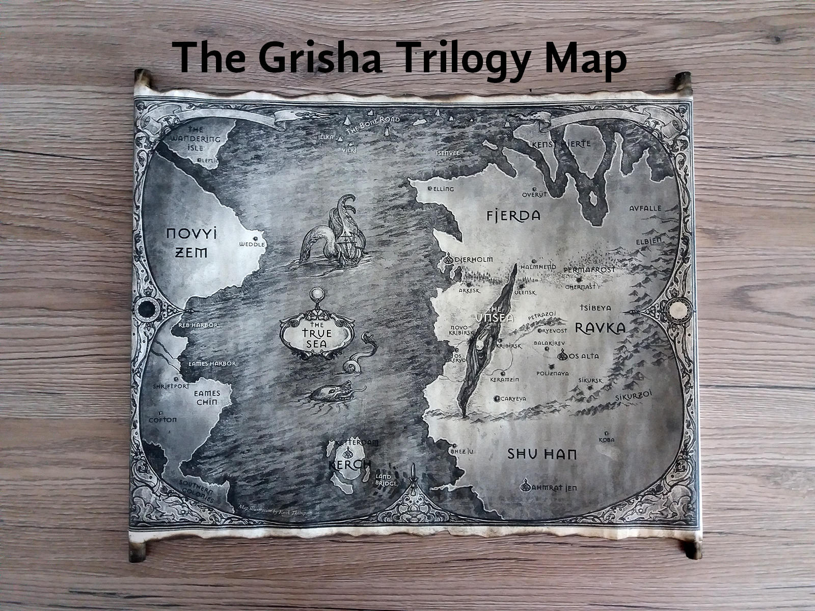 The Grisha Trilogy Map Scroll, Ravka Map, Grishaverse Map, World Of The ...