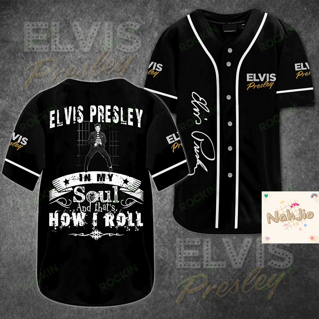 Elvis Presley Shirt, Elvis Presley Baseball Jersey, Rock And Roll