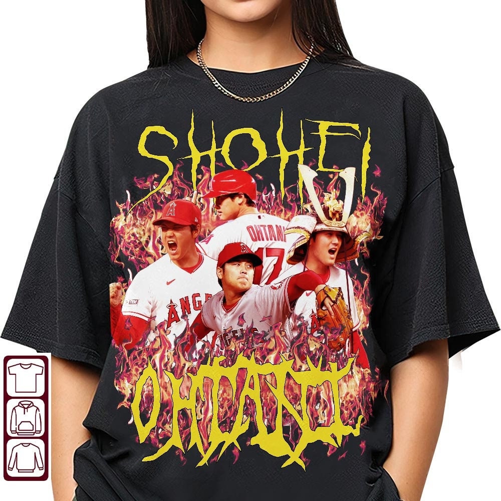 Shohei Ohtani Metal Merch, Shohei Ohtani Bootleg Shirt Designed & Sold ...