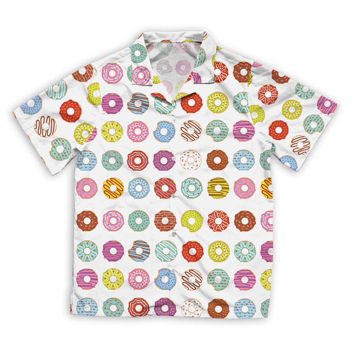 Ensemble De Beignets Vintage Patisserie Chemise Hawaïenne