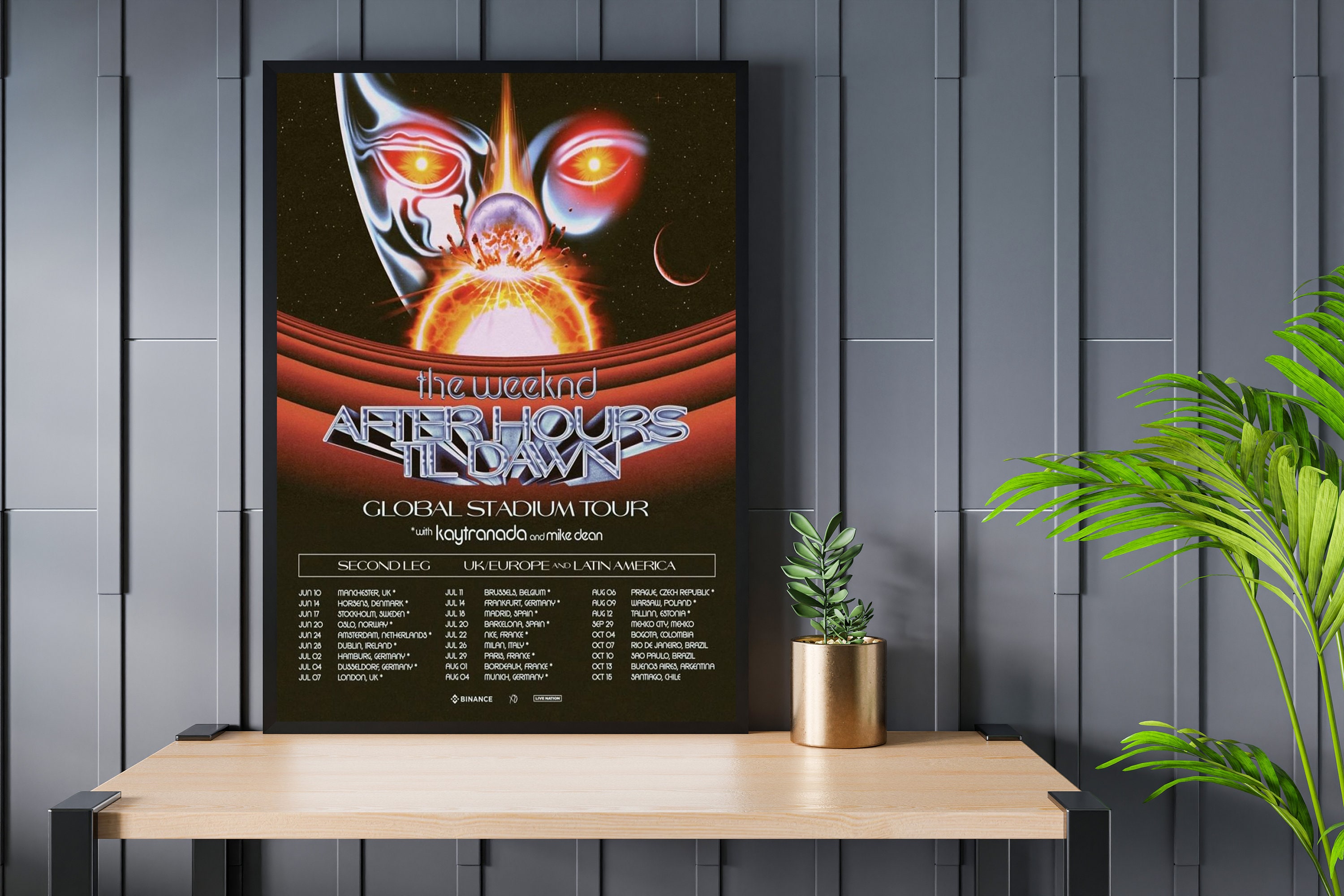 Weeknds Tour 2023 After Hours Til Dawn Poster - Album Cover Custom Wall ...