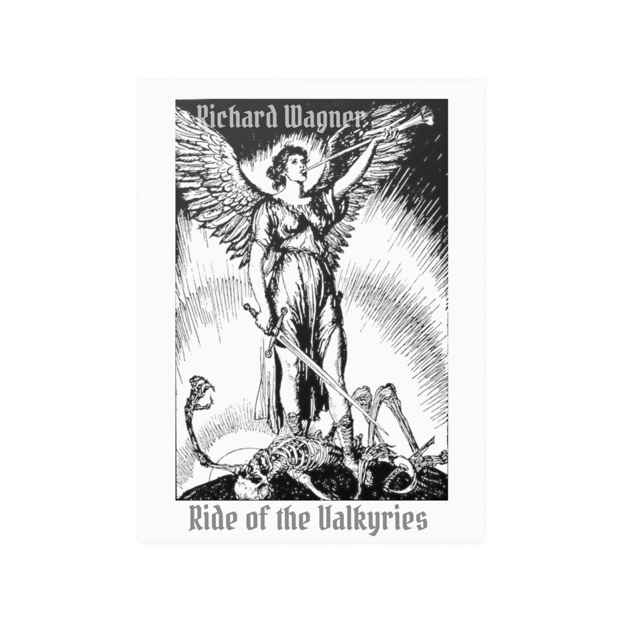 Wagner Poster, Ride Of The Valkyries Poster, Classical Music, Music ...