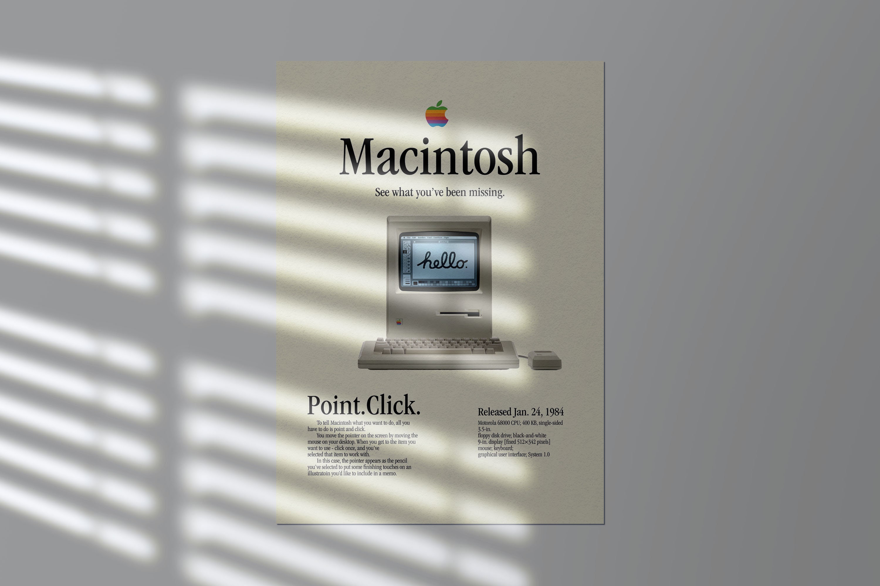 Nostalgic 90s Macintosh Poster