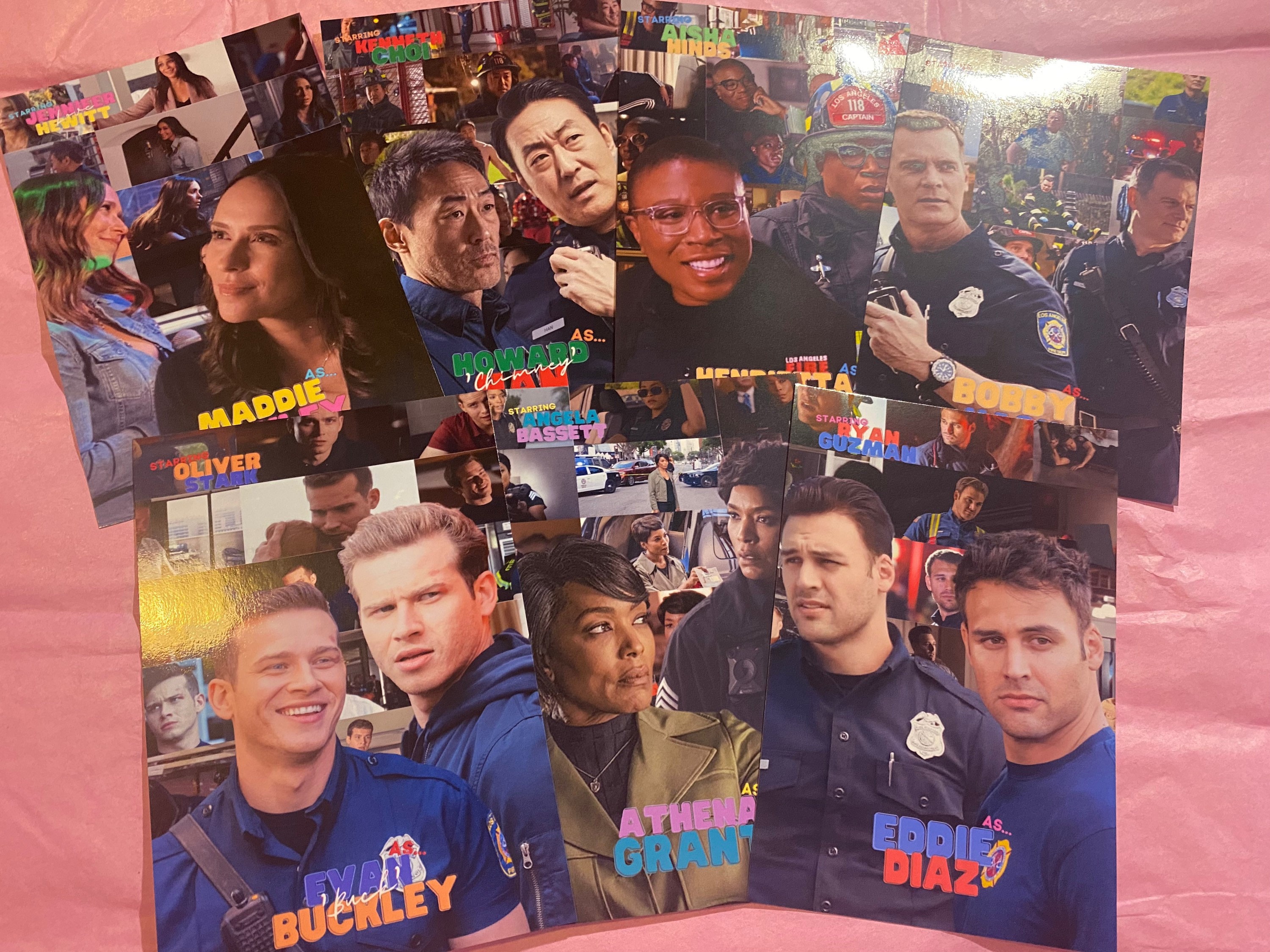 9-1-1 (911) Characters Inspired Graphic Y2k Style Poster/PRINT (3 Size ...