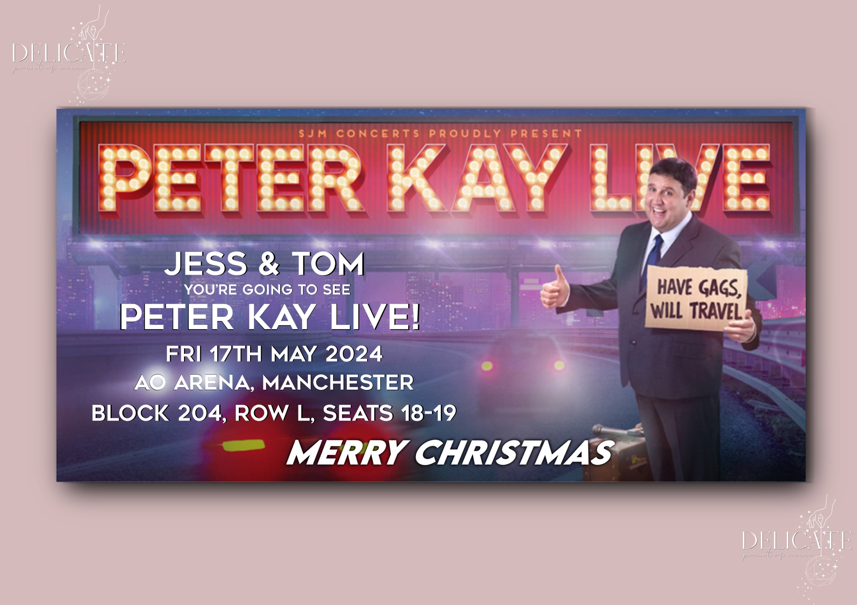 Peter Kay Tour Memorabilia Physical Ticket | NOT A REAL TICKET ...