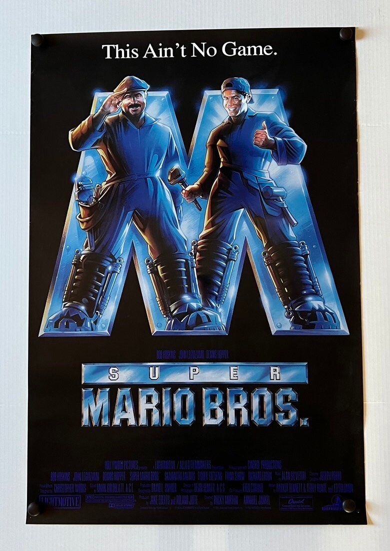 Super Mario Bros Original Movie Poster Designed & Sold By Chimpanzee R4 ...