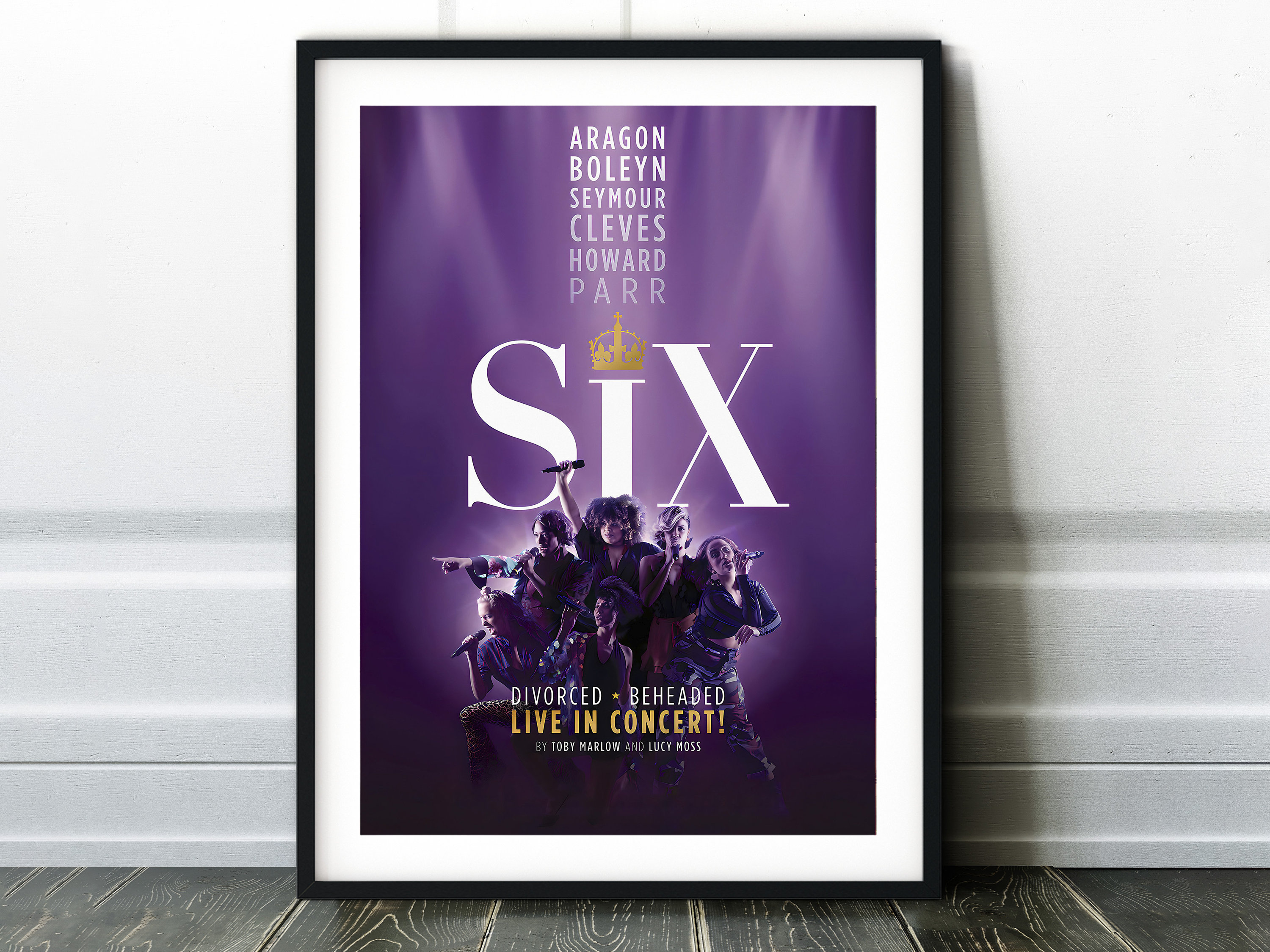 Six Musical Poster Print - High Quality | Wall Art | 3 Sizes | West End ...
