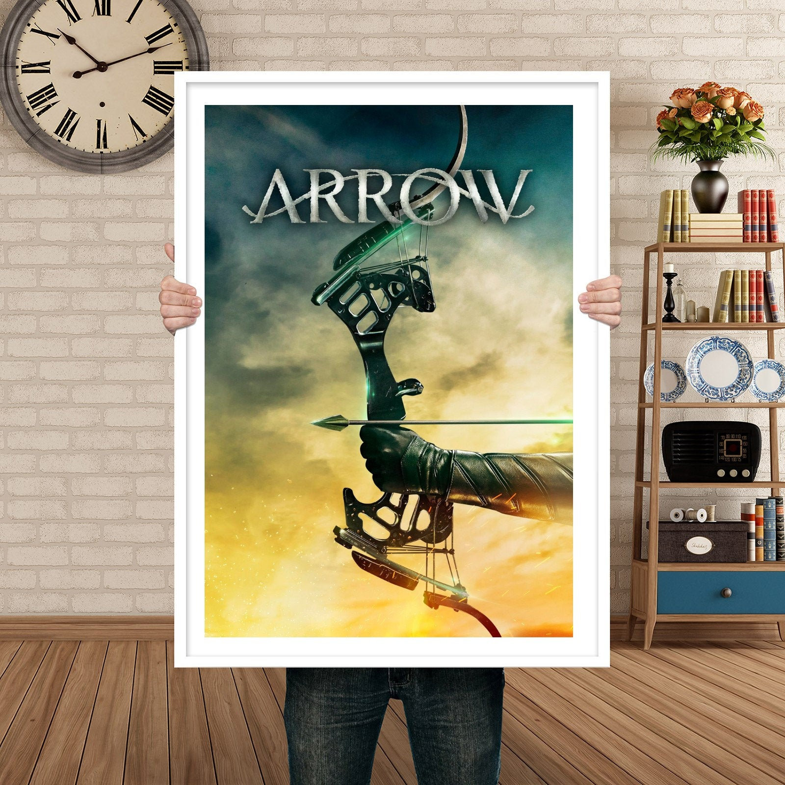 Arrow Poster - TV Poster Movie Poster Art Home Decor Bedroom Poster ...