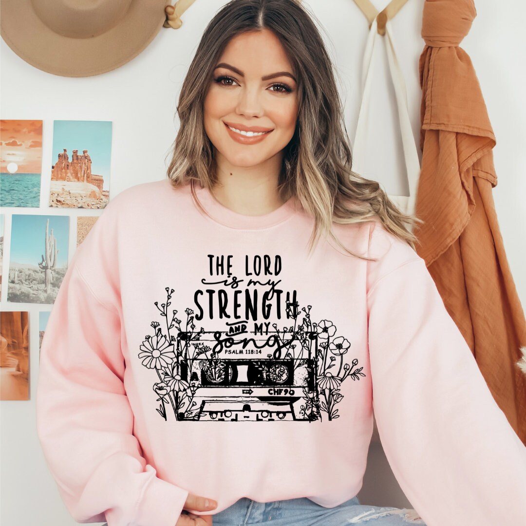 The Lord Is My Strenght And My Song Dtf, Bible Verse Dtf, Psalm 118:14 ...