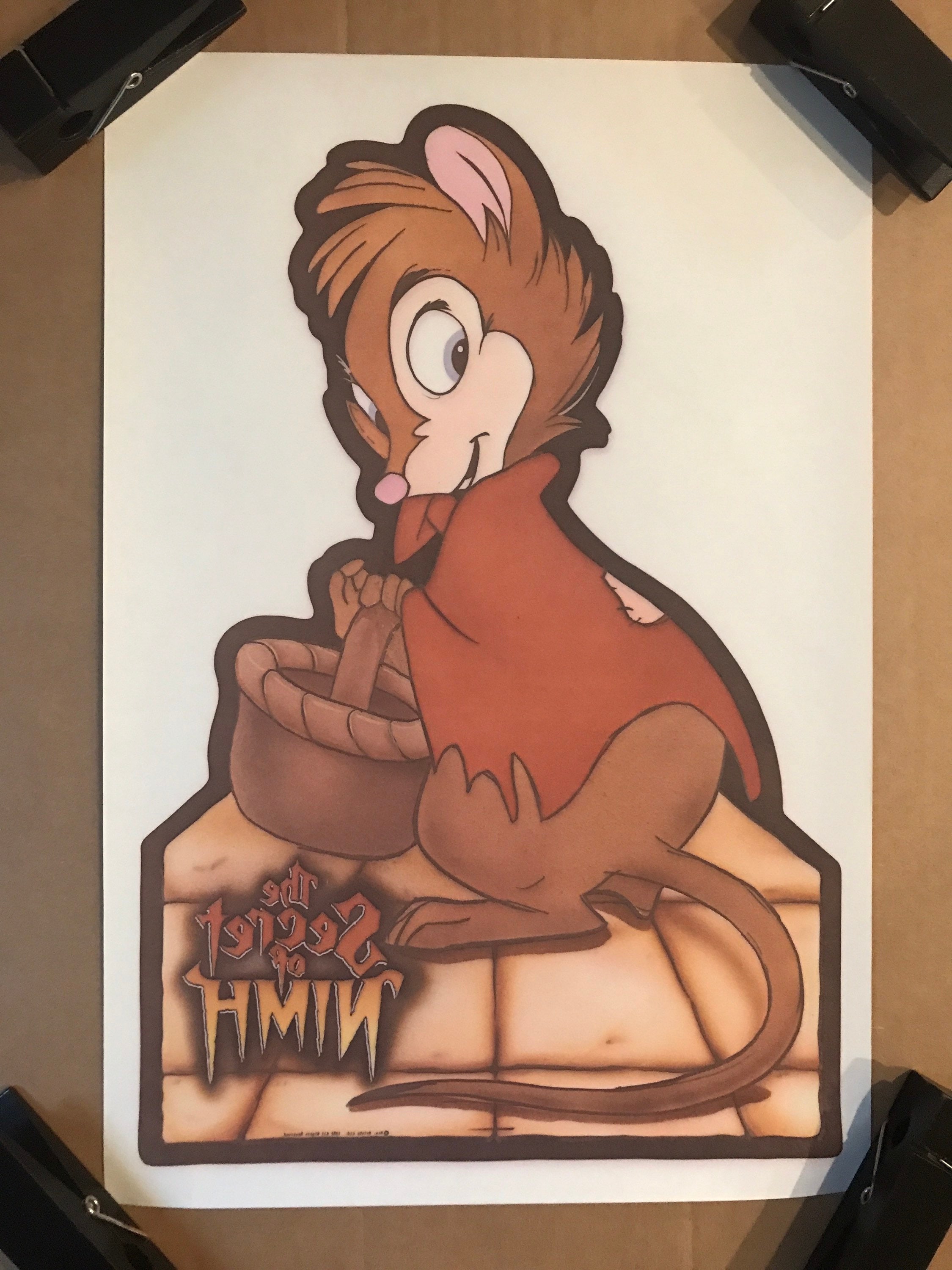 Vintage Original 1982 The Secret Of Nimh Movie Iron On Print 1980s ...