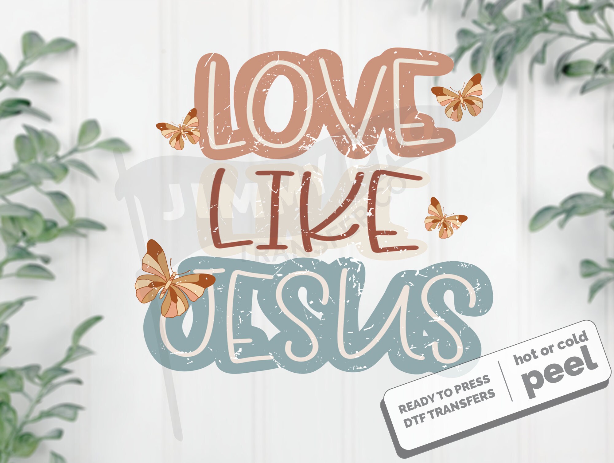 DTF Christian Full Color Transfers, Custom Direct To Film Design For ...