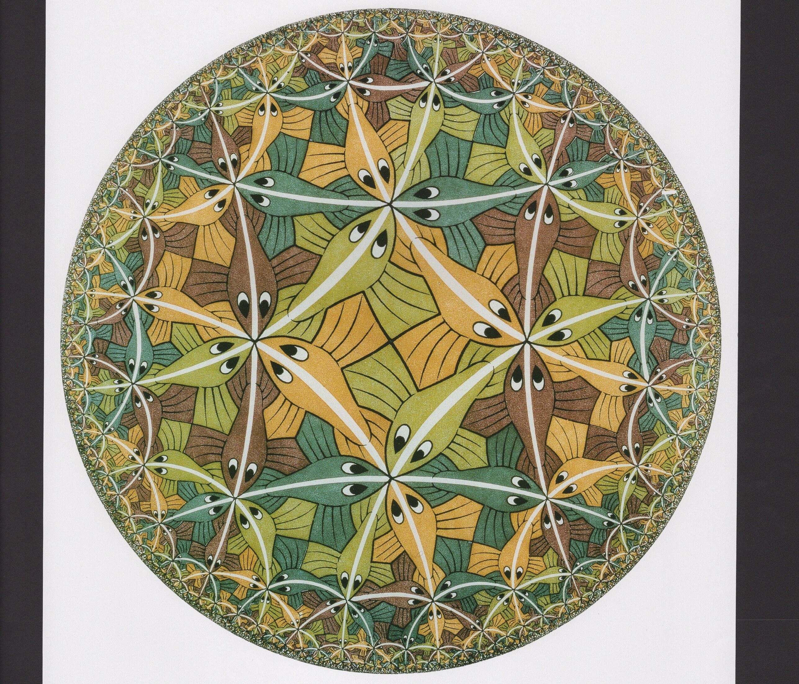 MC Escher Circle Limit III Art Print/ Modern Relativity, Optical ...