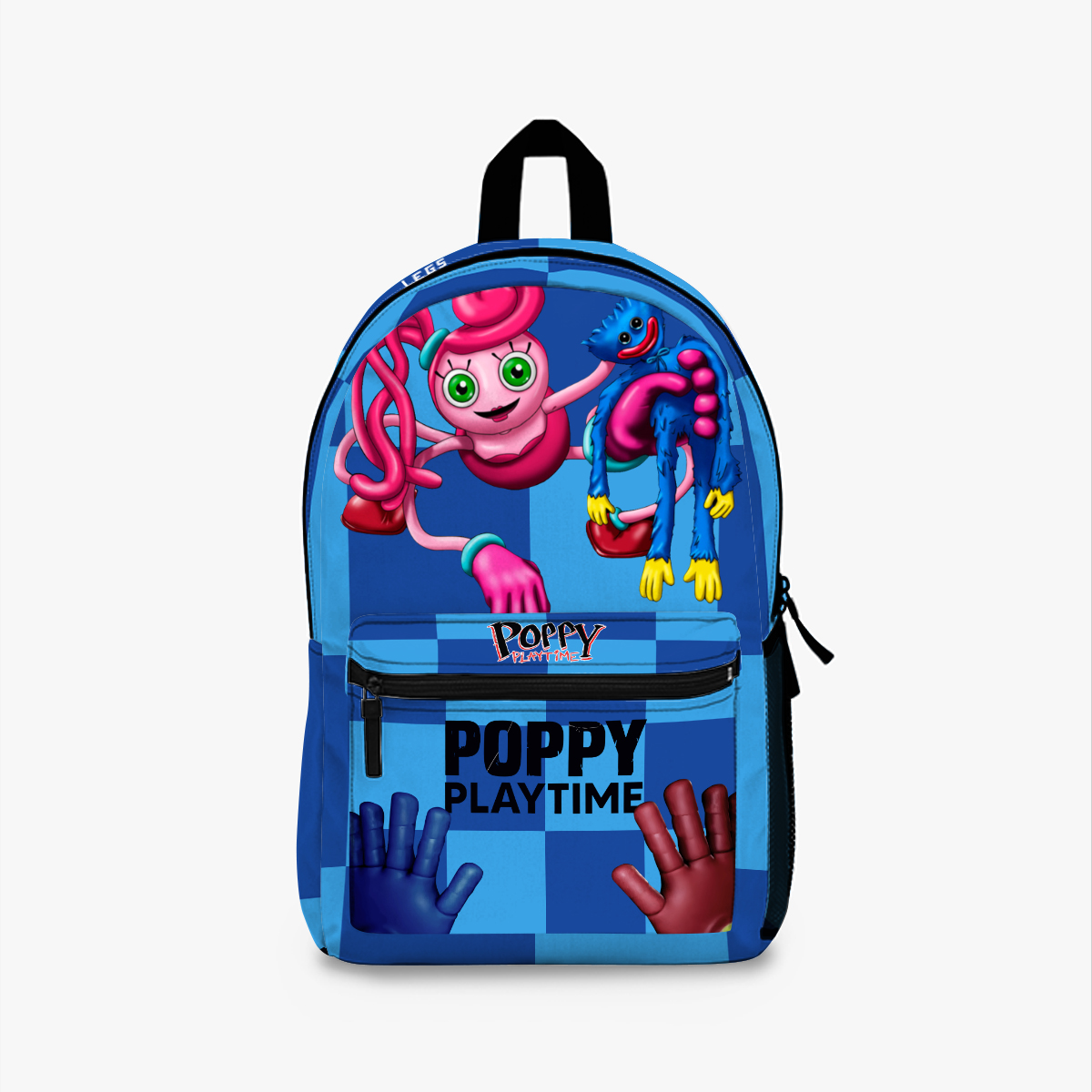 Mommy Long Legs And Huggy Wuggy Blue Backpack