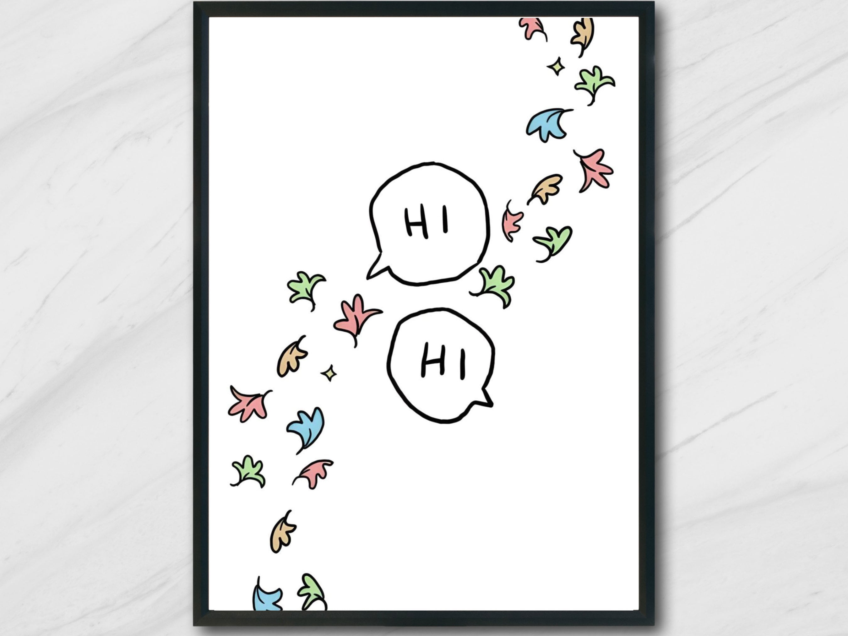 Heartstopper Print - Heartstopper Hi Hi Poster - Heartstopper Leaves ...