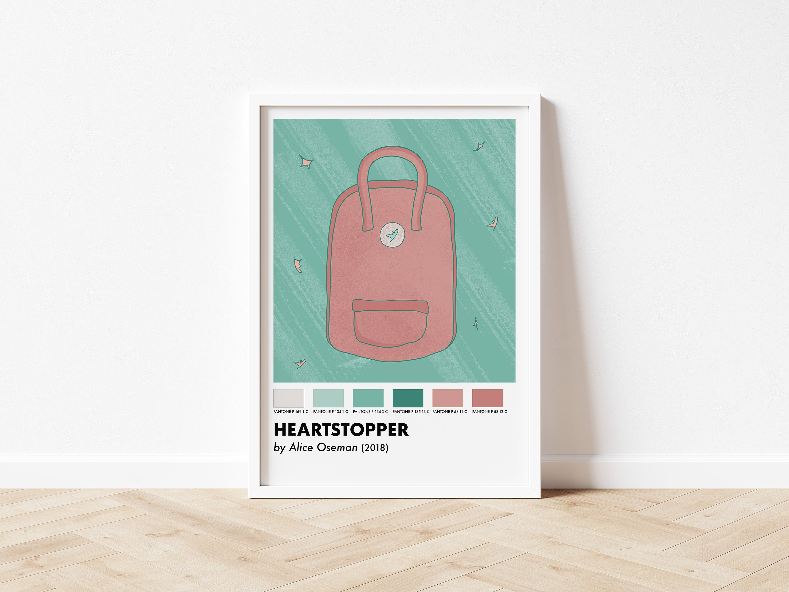 Heartstopper Inspired Art Print | Pantone Colour Palette | Color Swatch ...