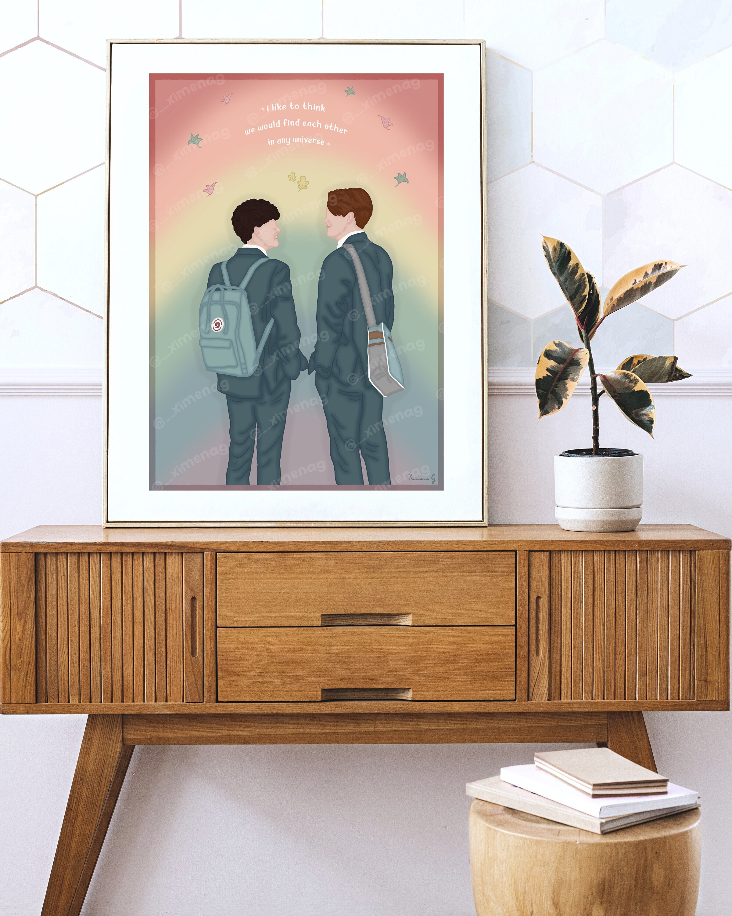 Art Print - Heartstopper, Charlie Y Nick Poster Designed & Sold By ...