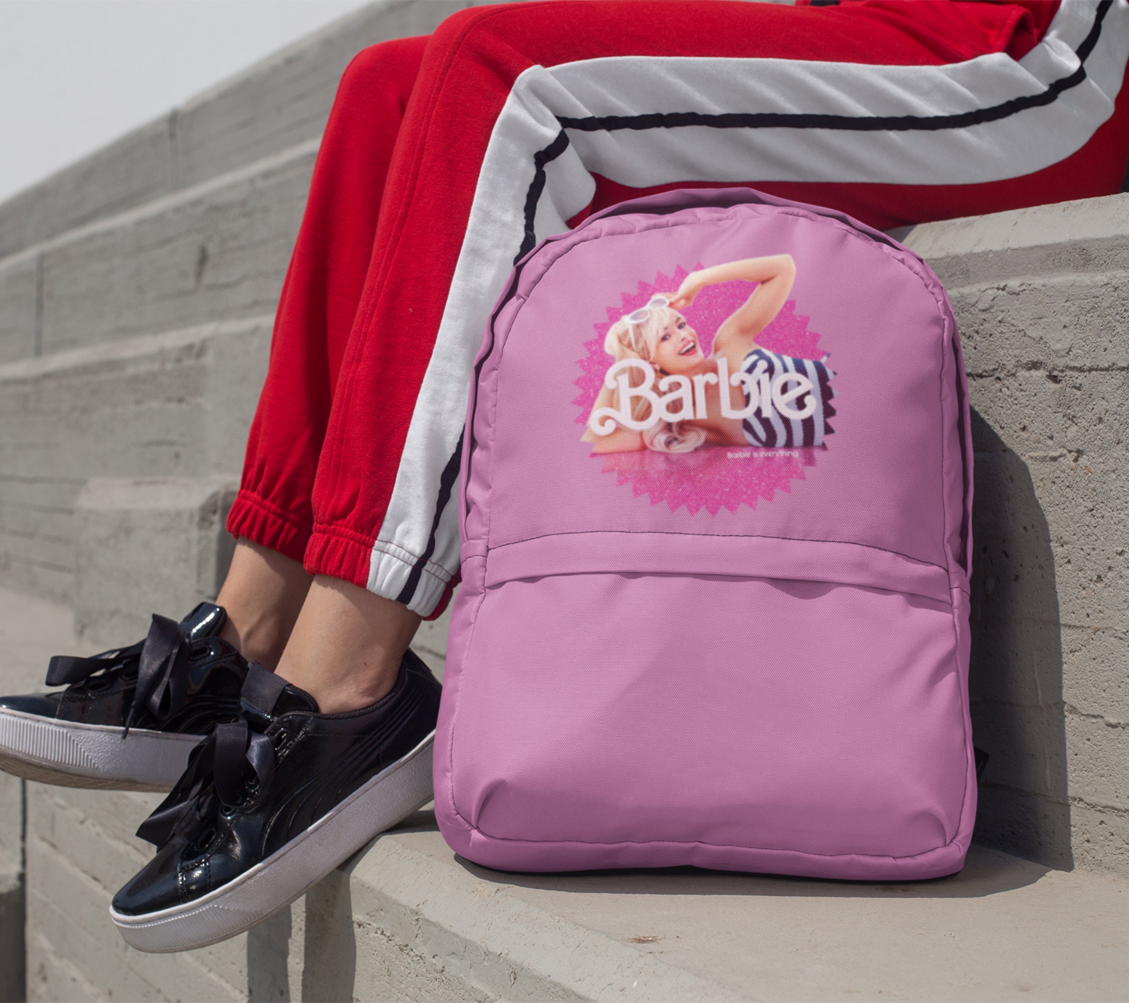 Barbie Backpack, Large Barbie Print Backpack, Barbie Birthday