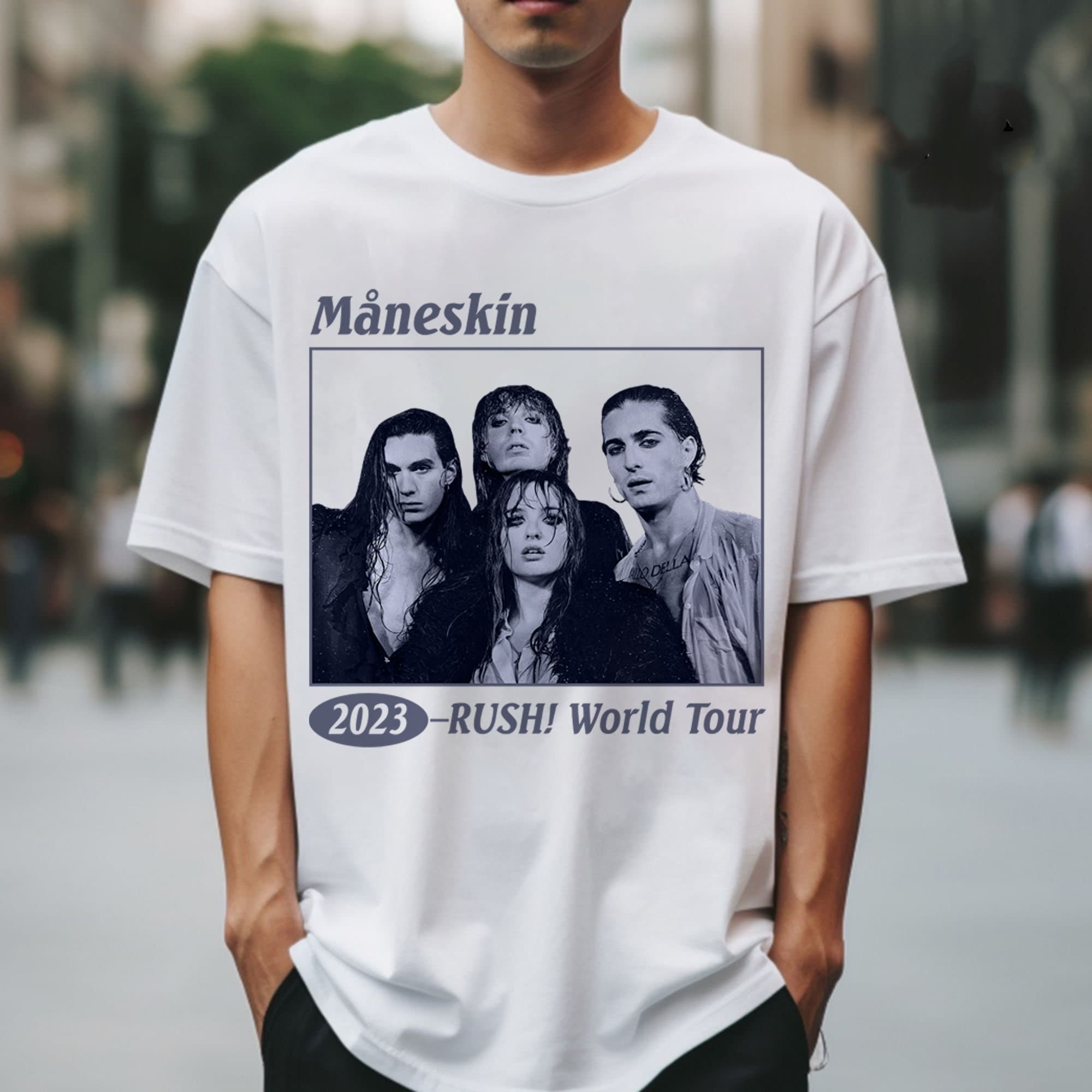 Maneskin 2023 World Tour Shirt, 2023 Maneskin Rush! World Tour Shirt ...
