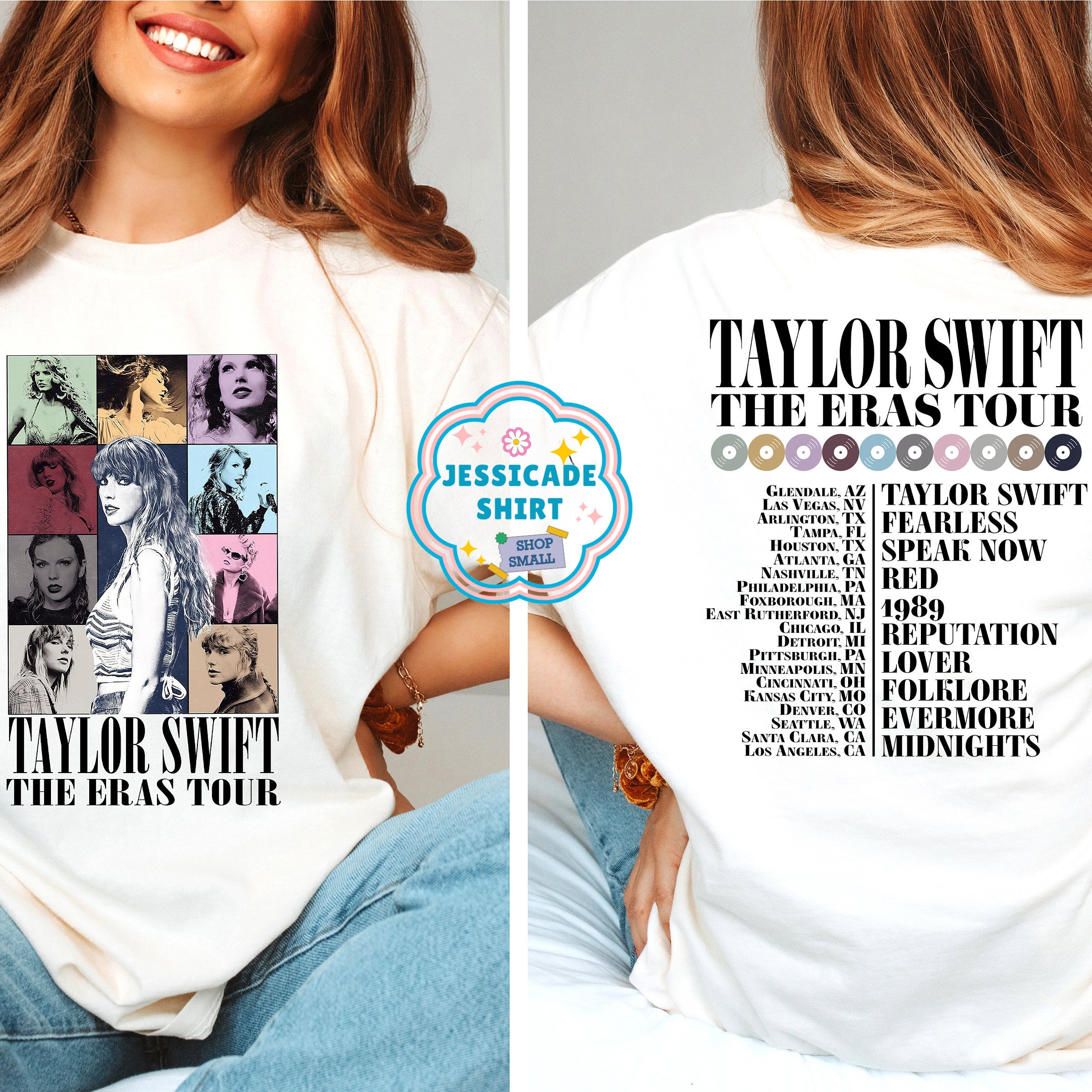 Taylor The Eras Tour 2Sides Shirt, Taylor Version Merch, Eras Tour
