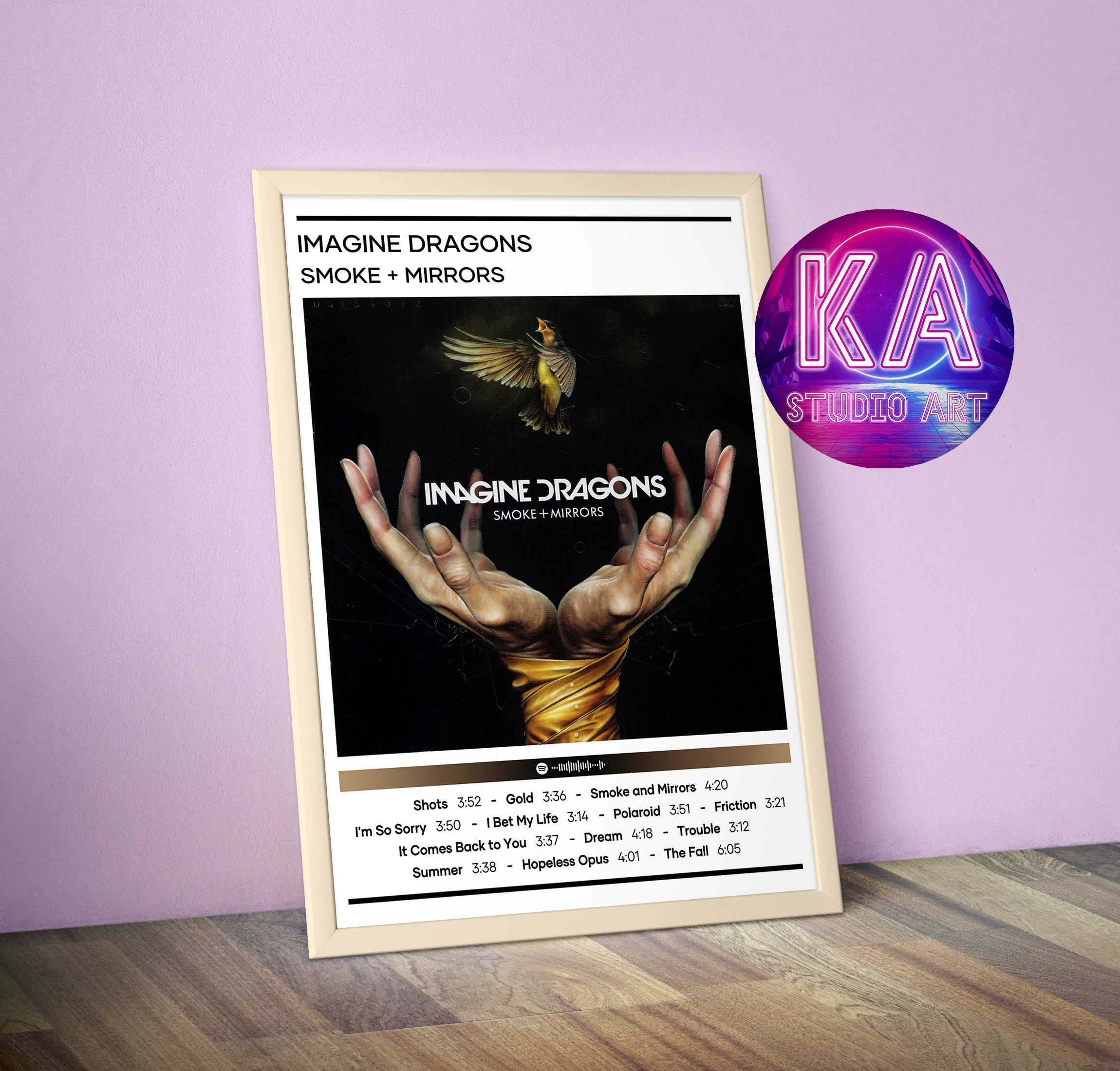 Affiche Imagine Dragons Poster Healthy Ben Quadinarosによるデザイン・販売する。