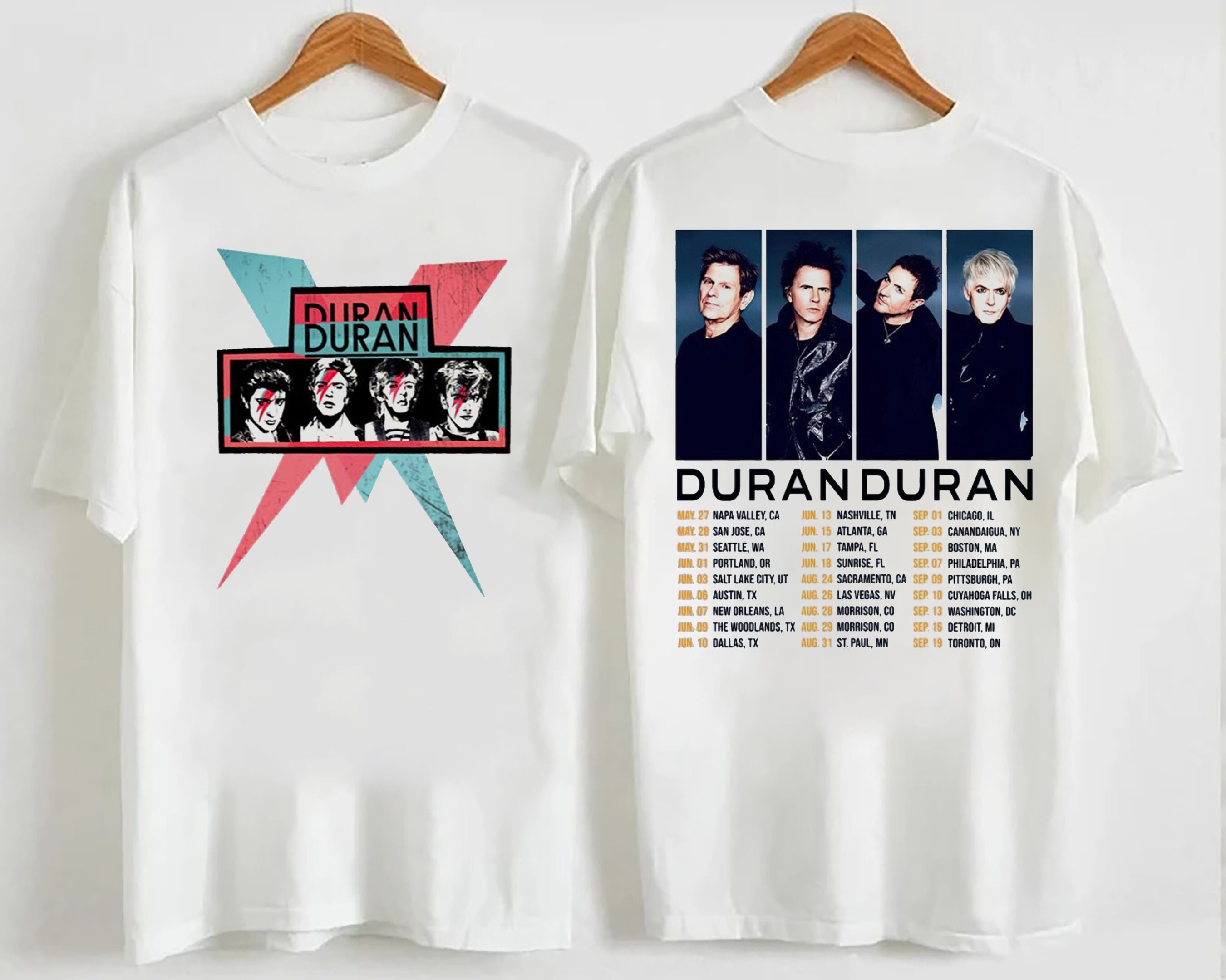 2023 Duran Duran Tour Dates Shirt, Future Past Tour 2023 Duran Duran ...