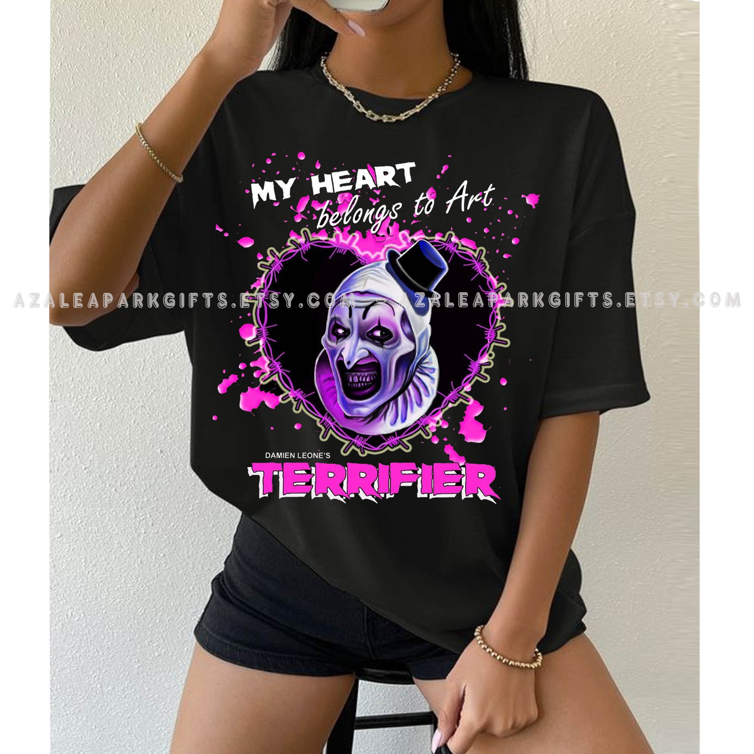 My Heart Terrifier Art Der Clown Halloween 90s Film T-Shirt Entworfen ...