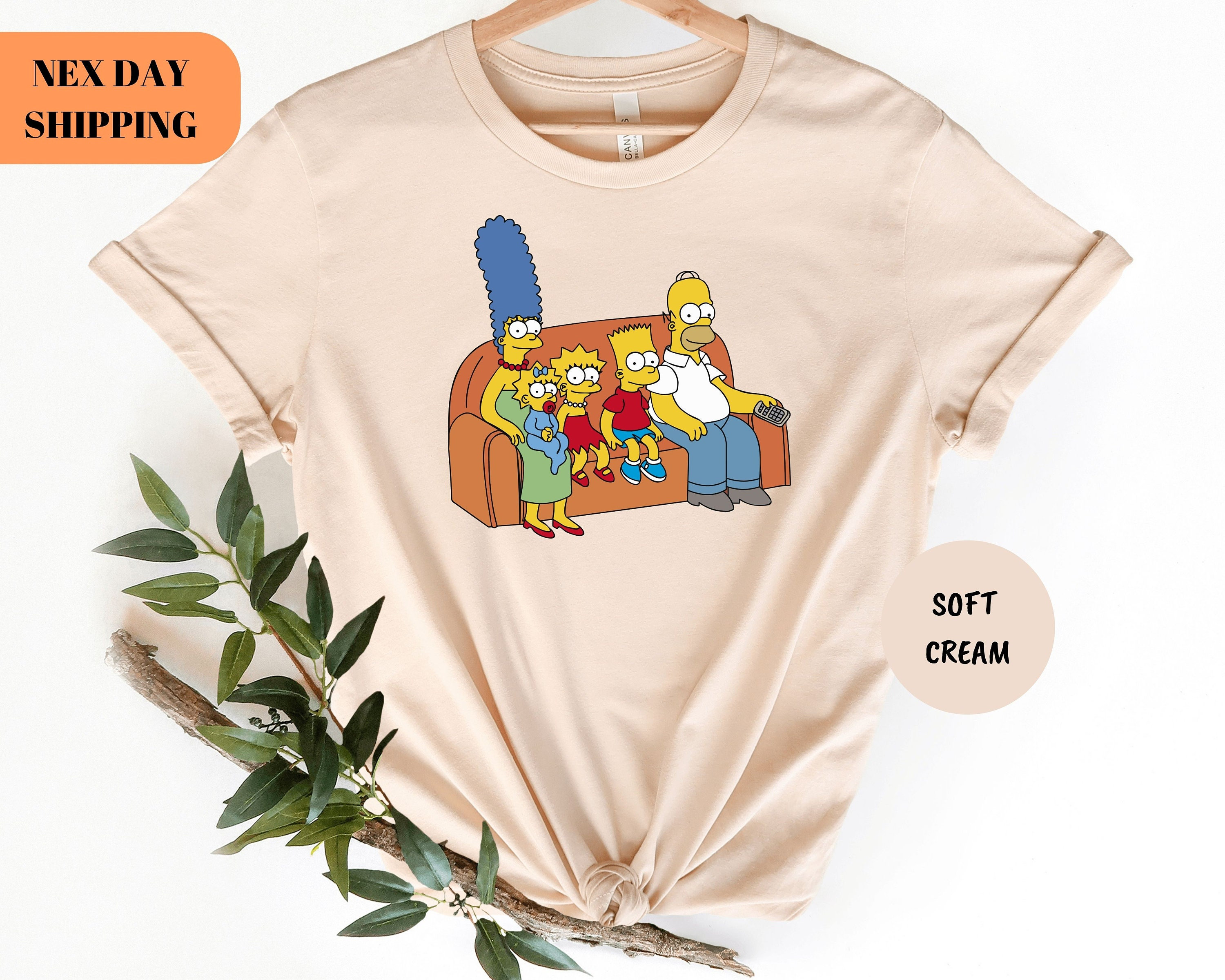 The Simpsons Family T-Shirt, Funny Simpsons Tee, Family Simpsons Fan Gift