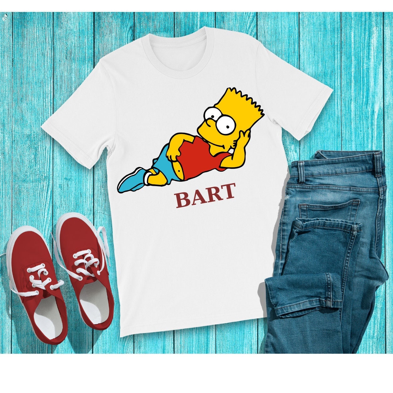 Cartoon T-Shirt, Comics Shirt, The Simpsons Shirt, Bart Simpsons T-shirt