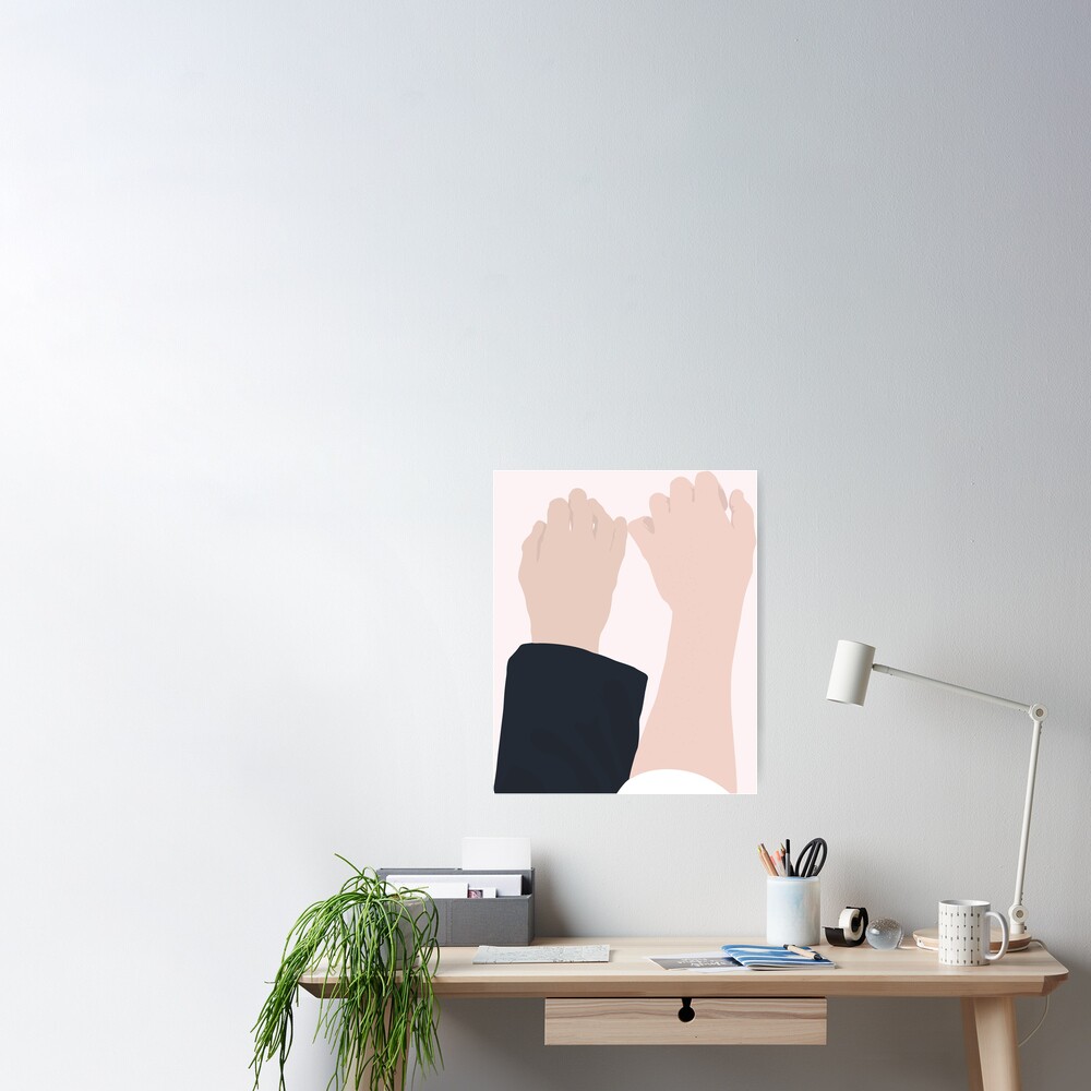 Nick And Charlie Hands Heartstopper Poster