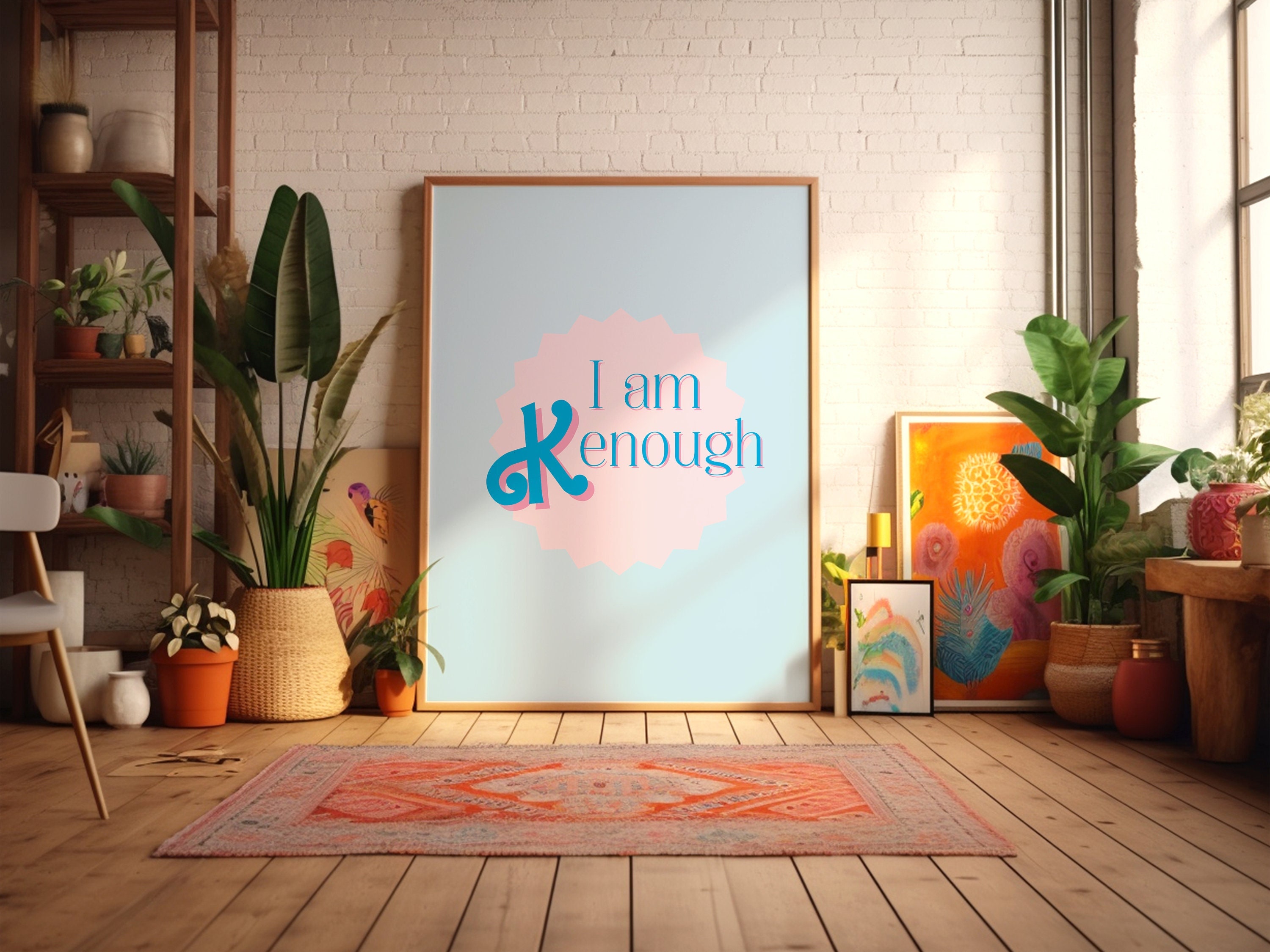 I Am Kenough: Printable Poster Inspired By Barbie Movie, Trendy Wall ...