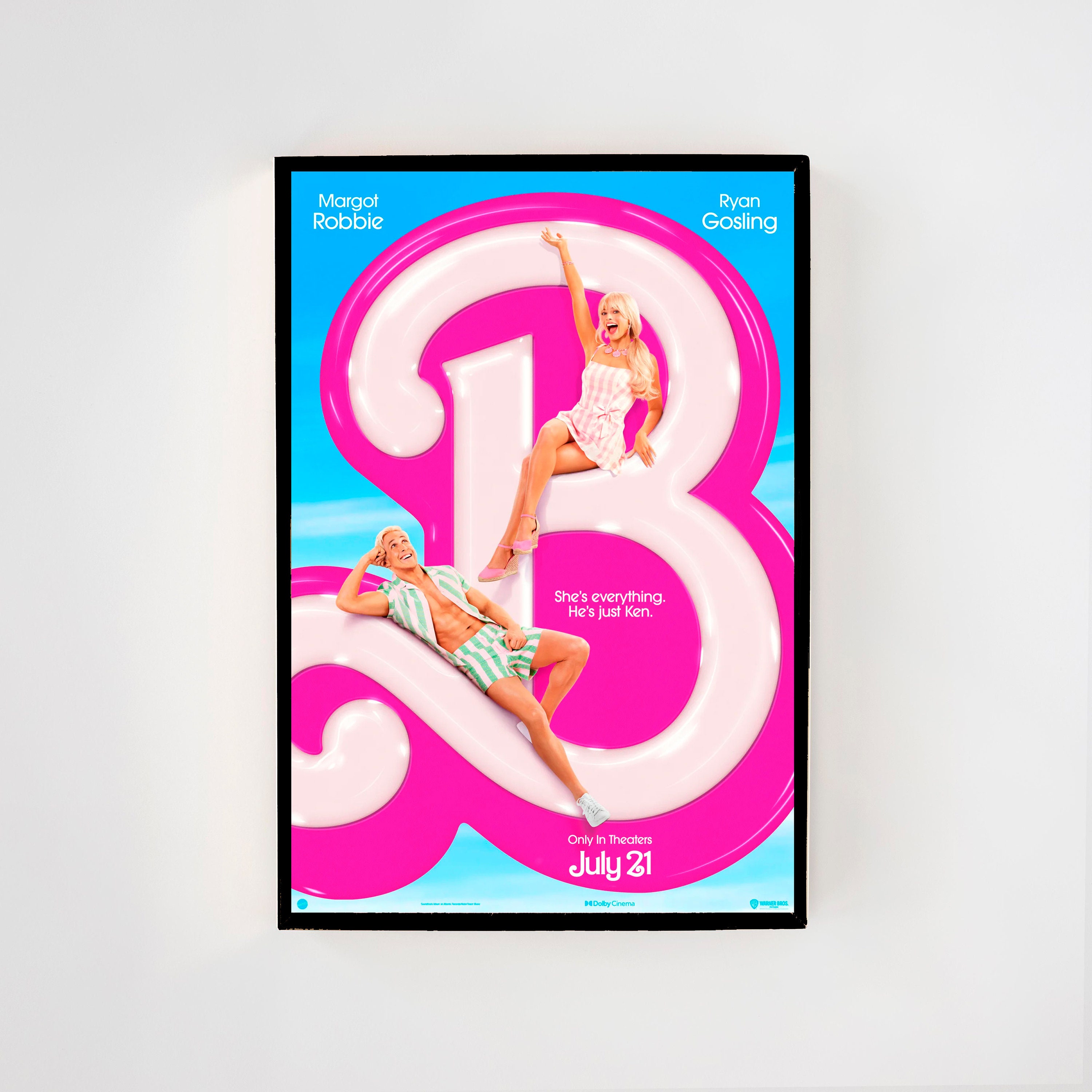 The Barbie Movie Poster (2023) | Margot Robbie & Ryan Gosling Poster ...