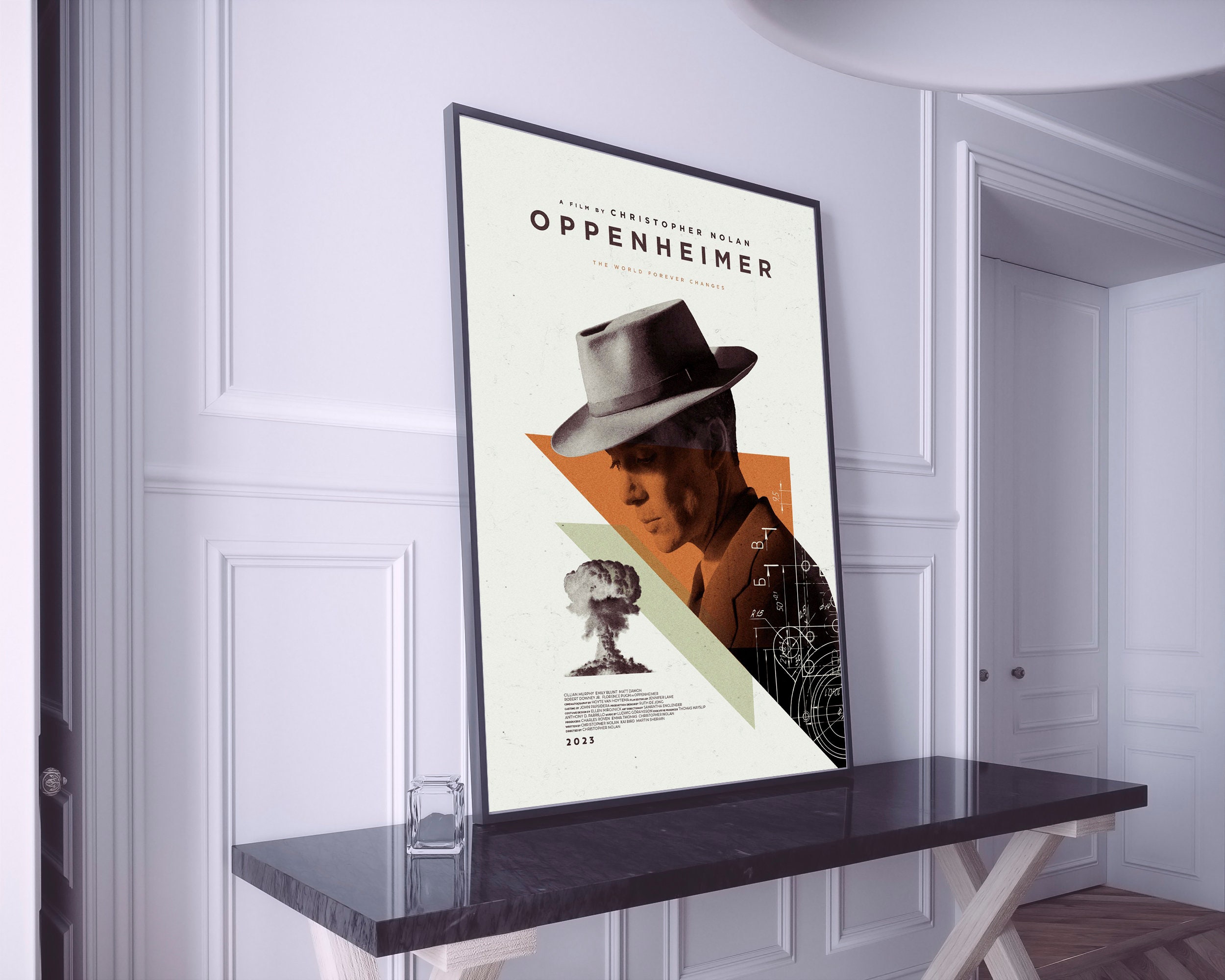 Oppenheimer Poster, Christopher Nolan Movie Poster