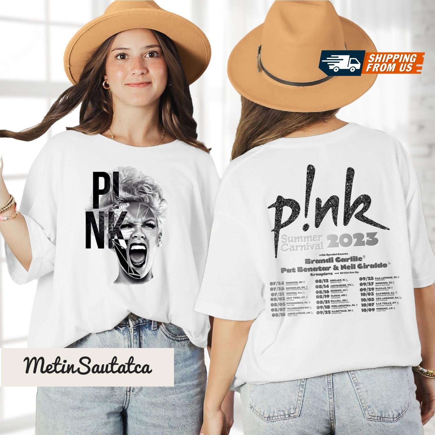 P!nk Summer Carnival 2023 Shirt, Pink Singer Shirt, Pink Music Shirt ...