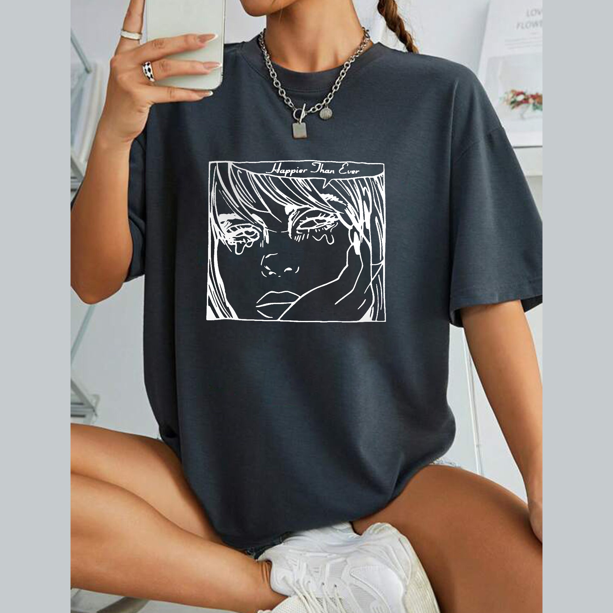 Happier Than Ever Billie Shirt, Happier Than Ever Billie Eilish ...