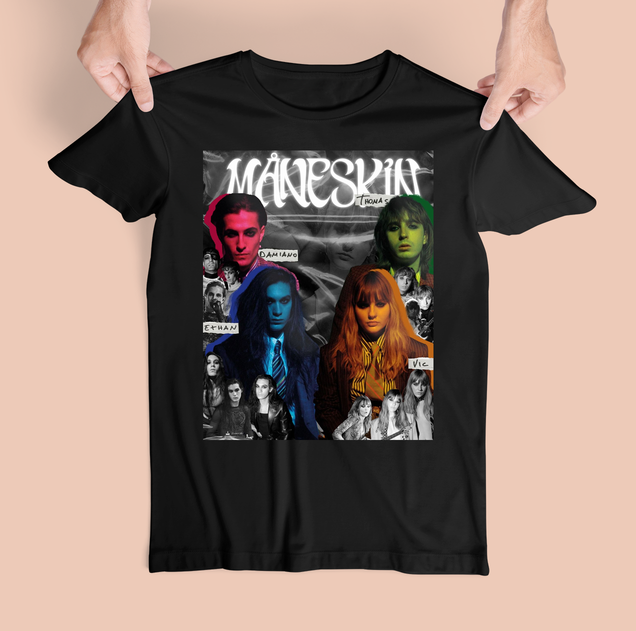 All Members Of Maneskin Band T Shirt Progettato E Venduto Da {nome Negozio}