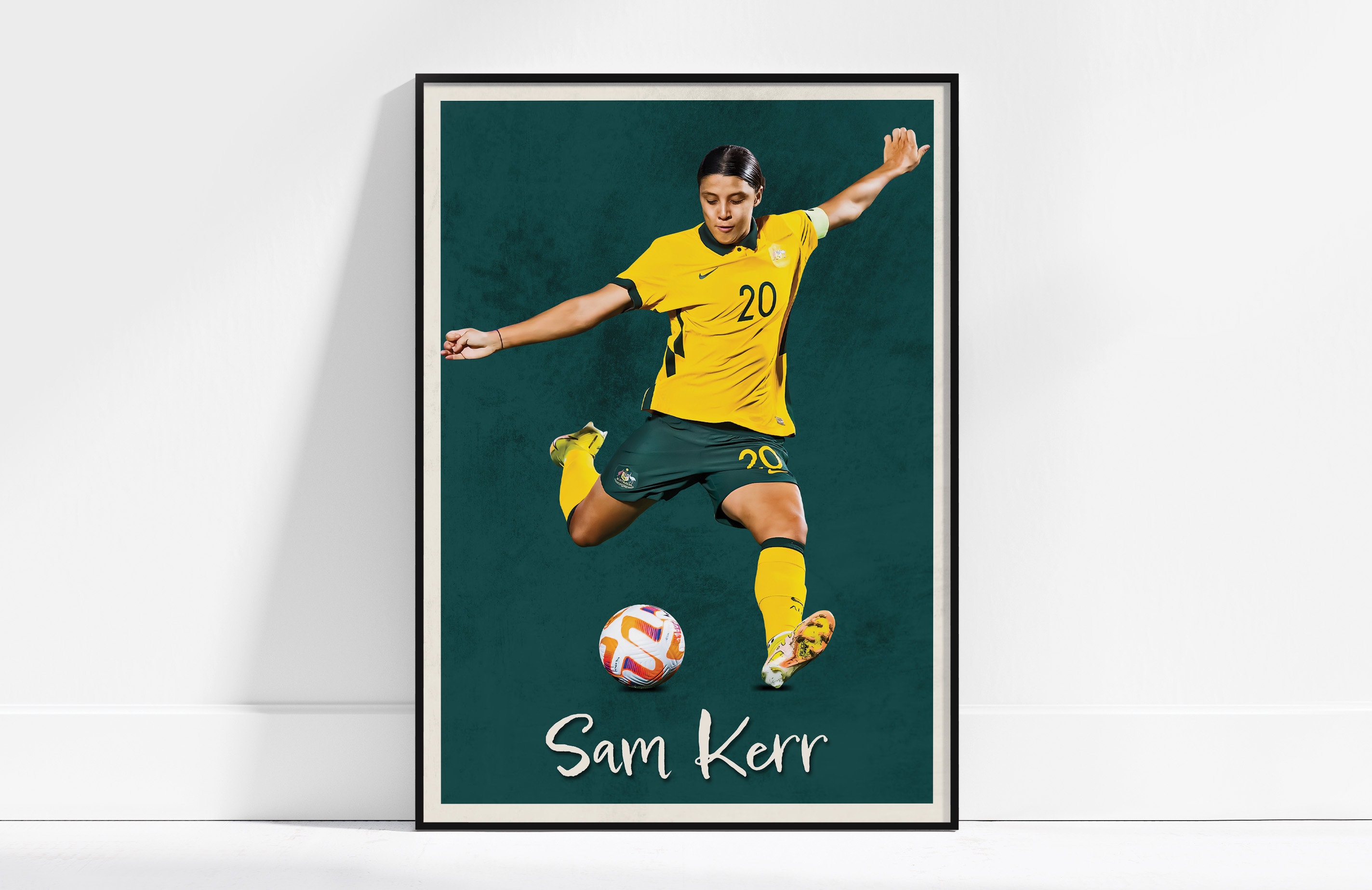 Sam Kerr Print, Sam Kerr Poster, Soccer Wall Art Designed & Sold By ...