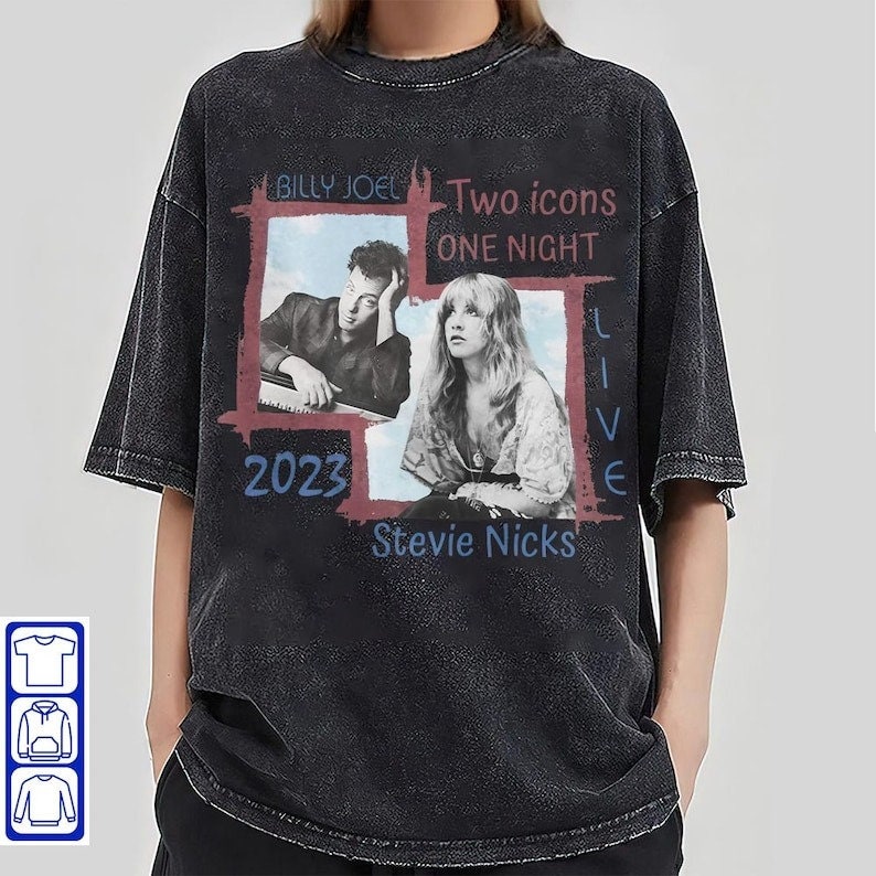 Billy Joel Stevie Nick Two Icons One Night Shirt