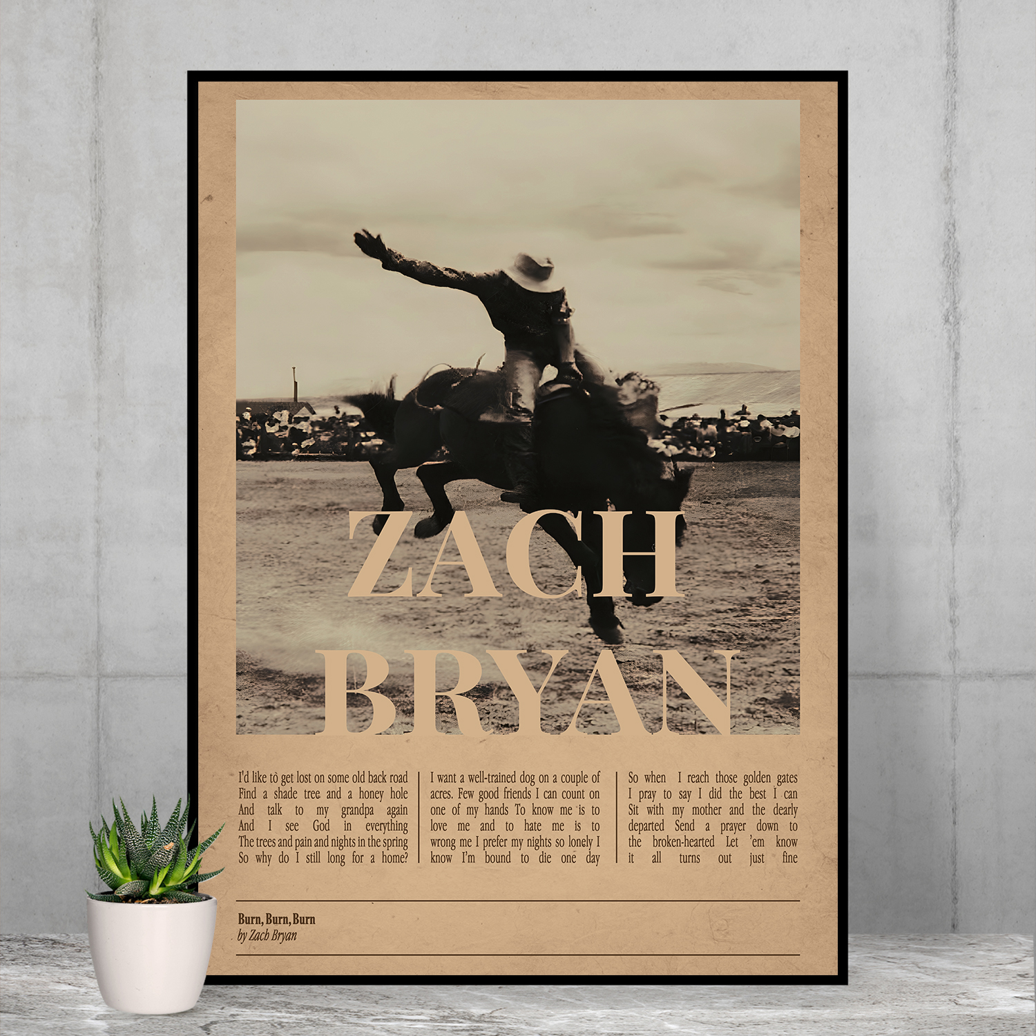 Zach Bryan Poster - Zach Bryan Concert Poster