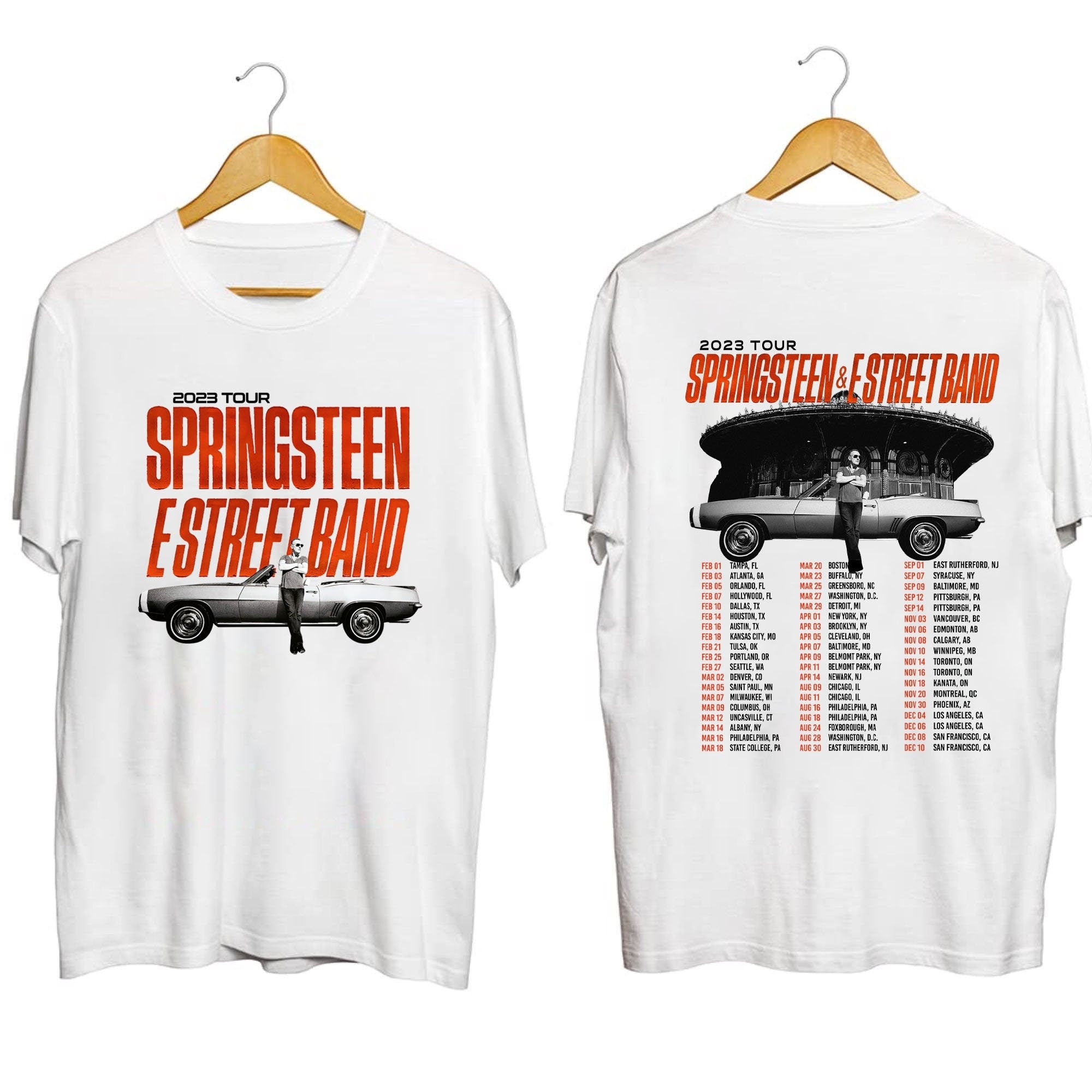 Bruce Springsteen Shirt, 2023 Tour Springsteens & E Streets Band Tour Shirt