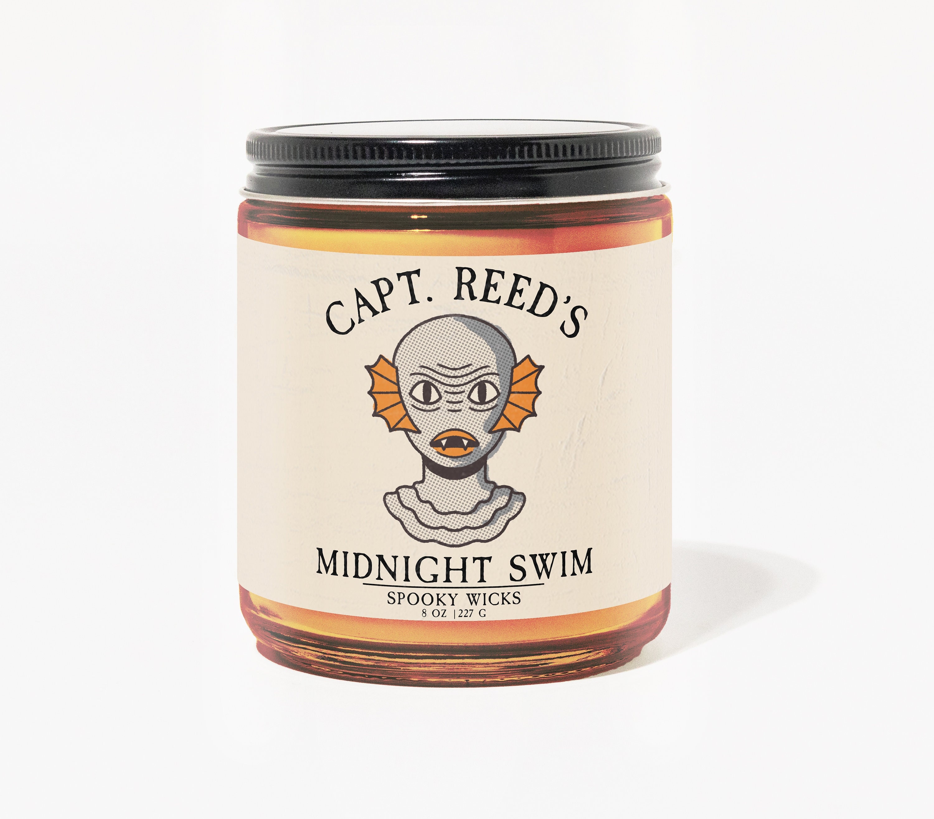 Capt. Reed's Midnight Swim Spooky Wicks Retro Halloween Candle