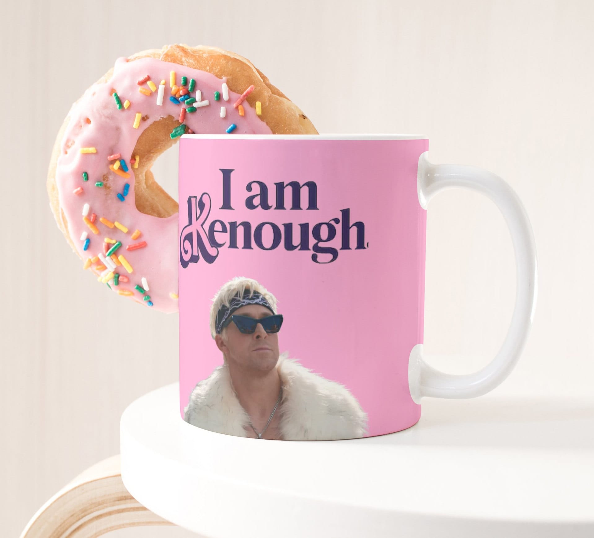 I Am Kenough Tye Die Mug Barbie Movie Merch Gift Coffee Ken Kenergy ...