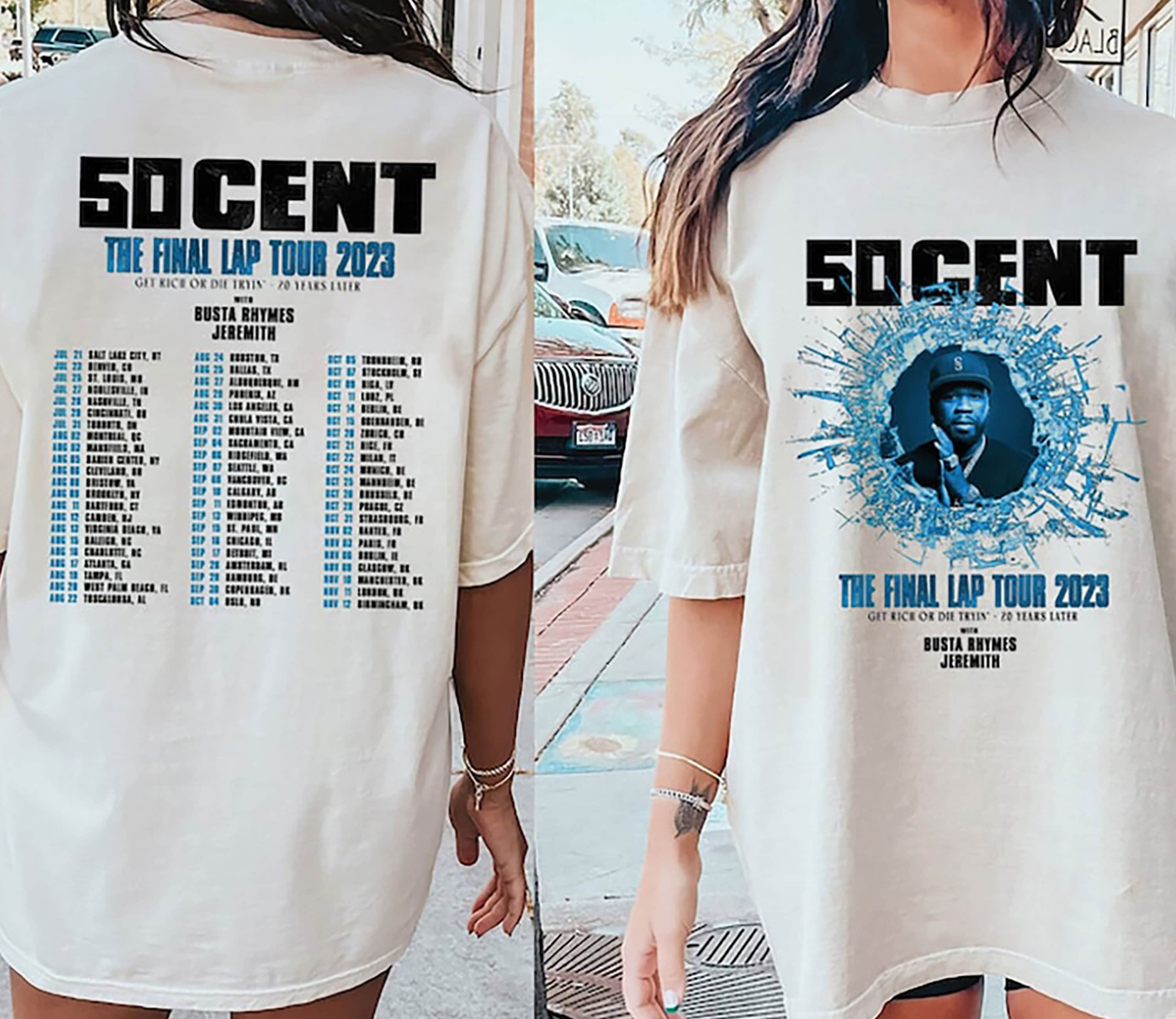 50 Cent Tour 2023 2Sised Shirt, 50 Cent Bootleg T-Shirt, 90s Graphic ...