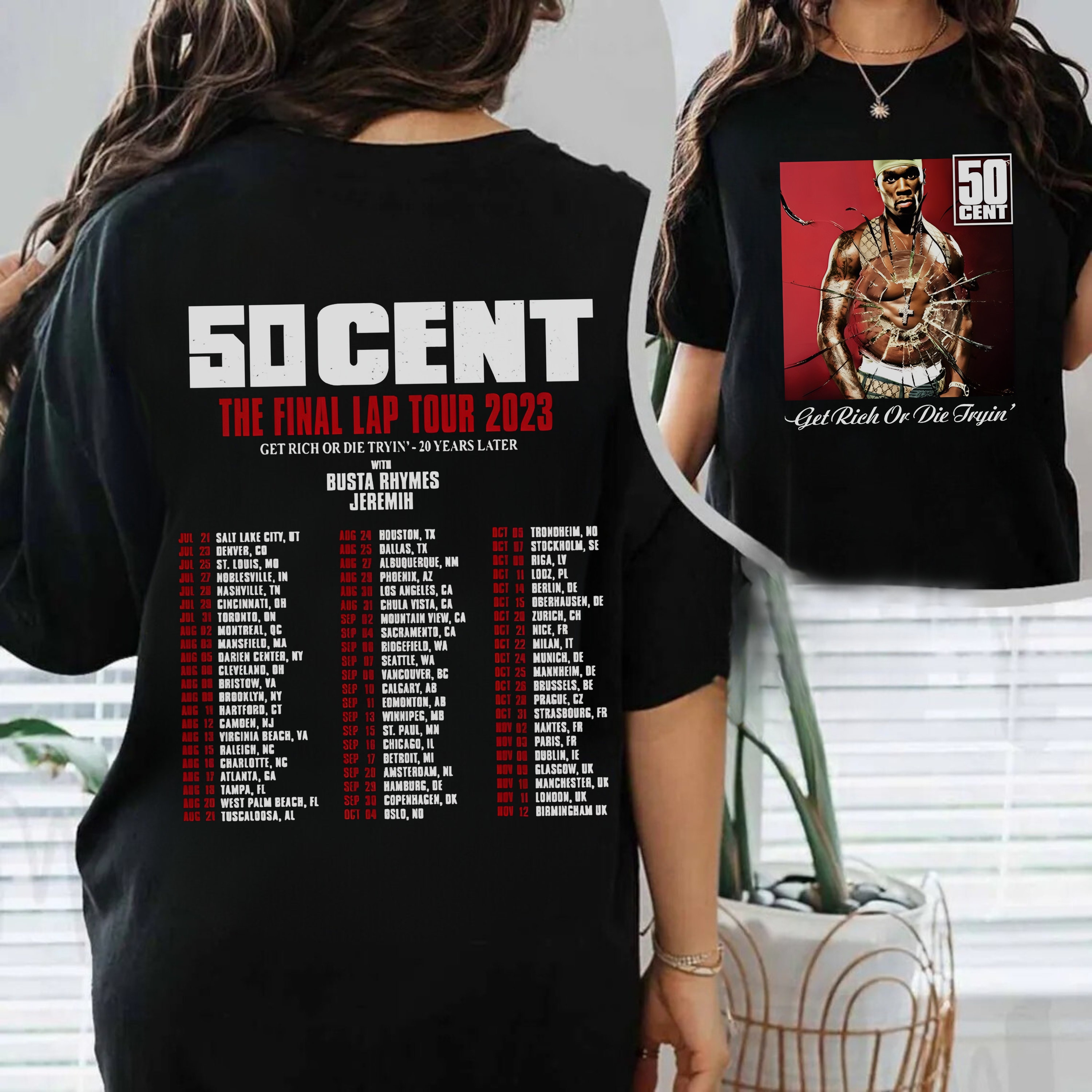 Vintage 50 Cent Get Rich Or Die Trying T-Shirt, 50 Cent Rapper Shirt ...