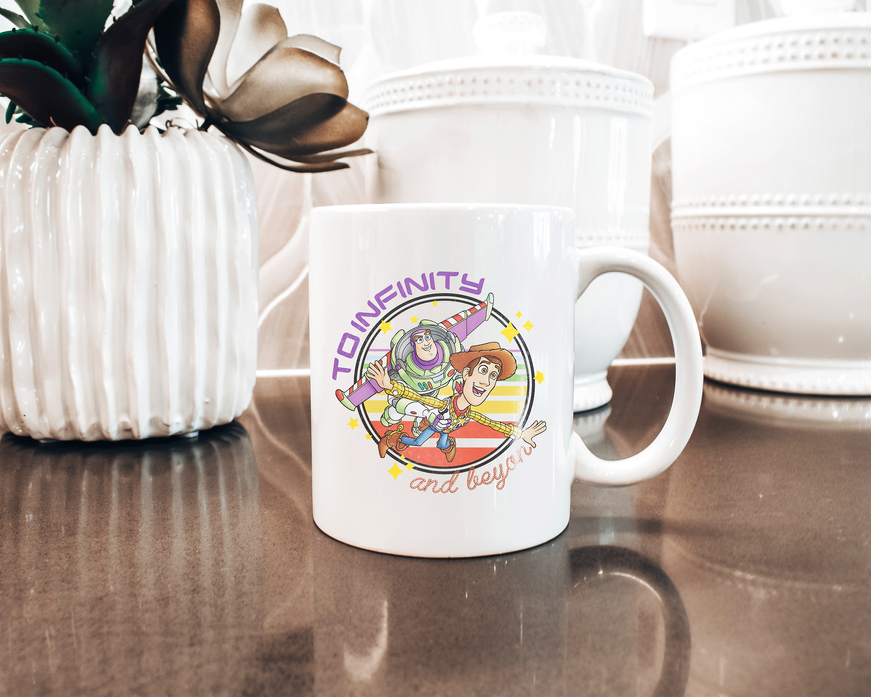 Retro To Infinity And B0eyond Mug, Disney Matching Mug, Buzz Lightyear ...