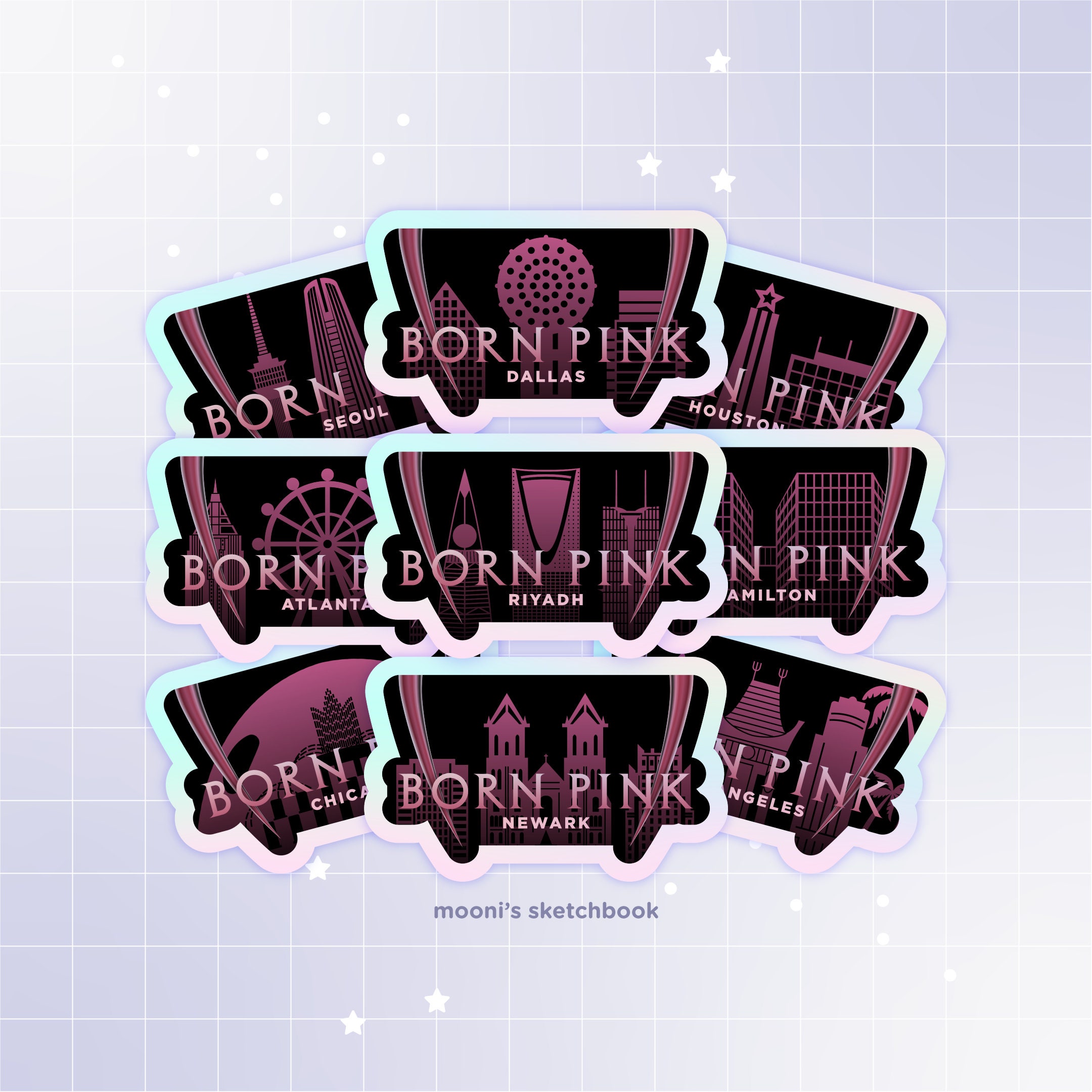 Autocollant Blackpink Born Pink World Tour Blinks Sticker