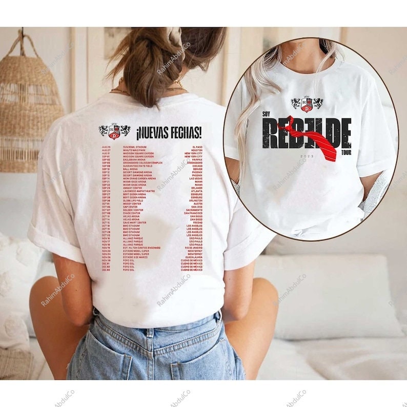 Rebelde Concert 2023 Shirt, Soy Rebelde Tour 2023 Shirt, RBD Concert ...